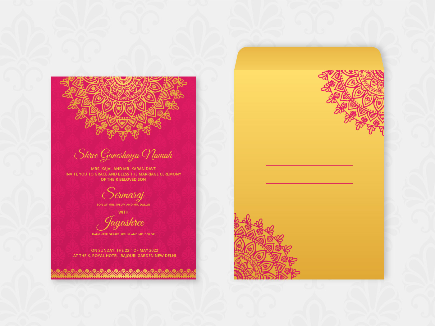 Decorative Hindu Wedding Card Vector 691474 Vector Art at Vecteezy Decorative Hindu Wedding Card Vector 691474 Vector Art at Vecteezy