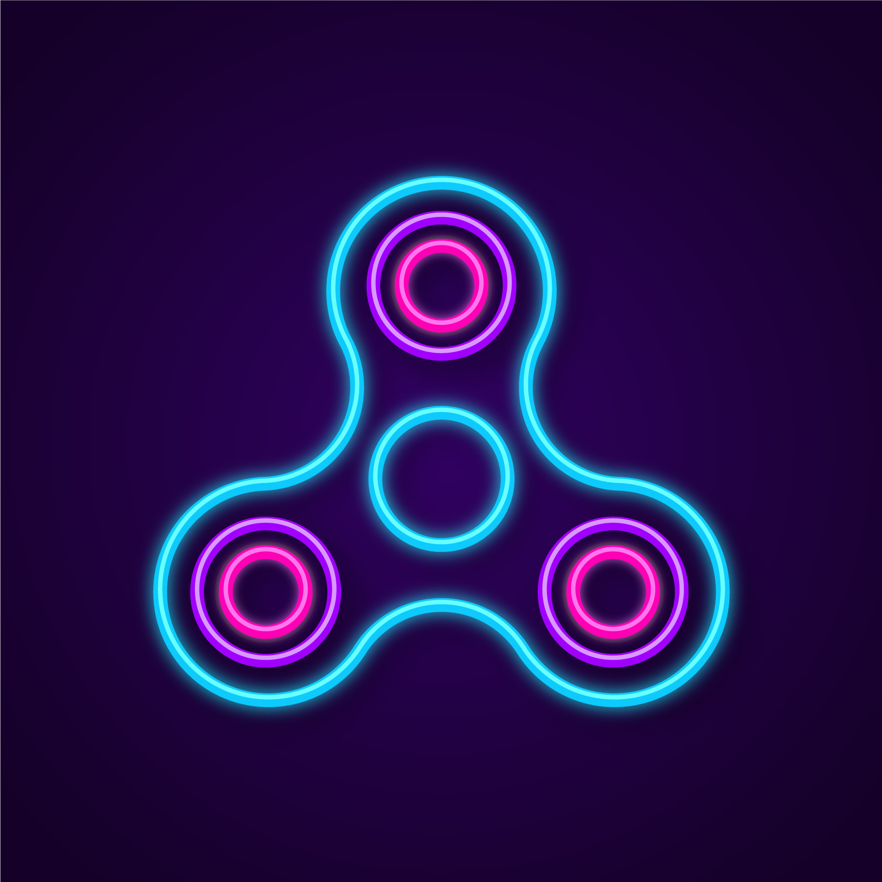 Neon Fidget Spinner Line Vector Icon 691486 Vector Art at Vecteezy Neon Fidget Spinner Line Vector Icon 691486 Vector Art at Vecteezy