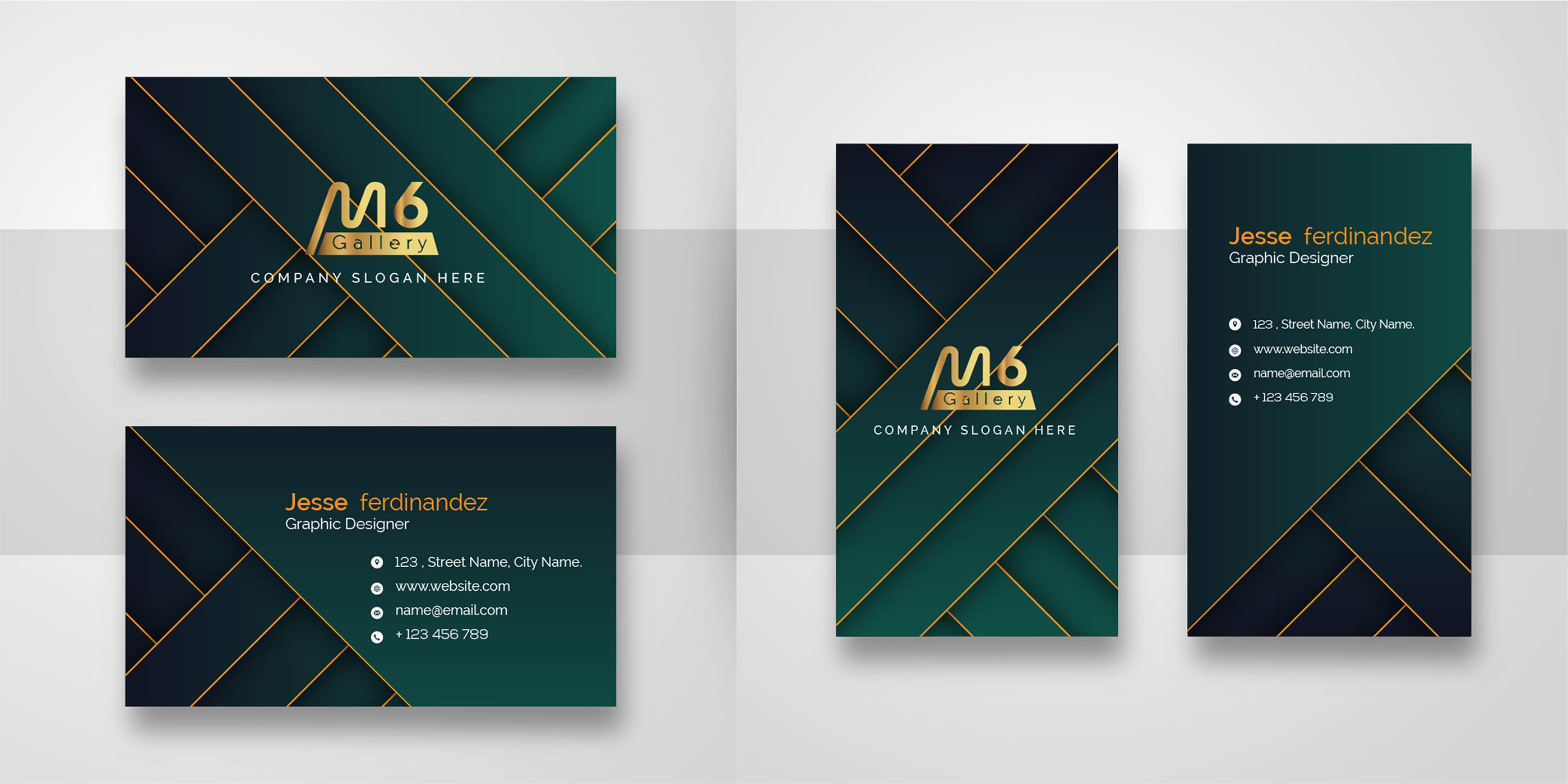 Abstract Green and Gold Line Business Card Template 691817 Vector Art ... Abstract Green and Gold Line Business Card Template 691817 Vector Art ...