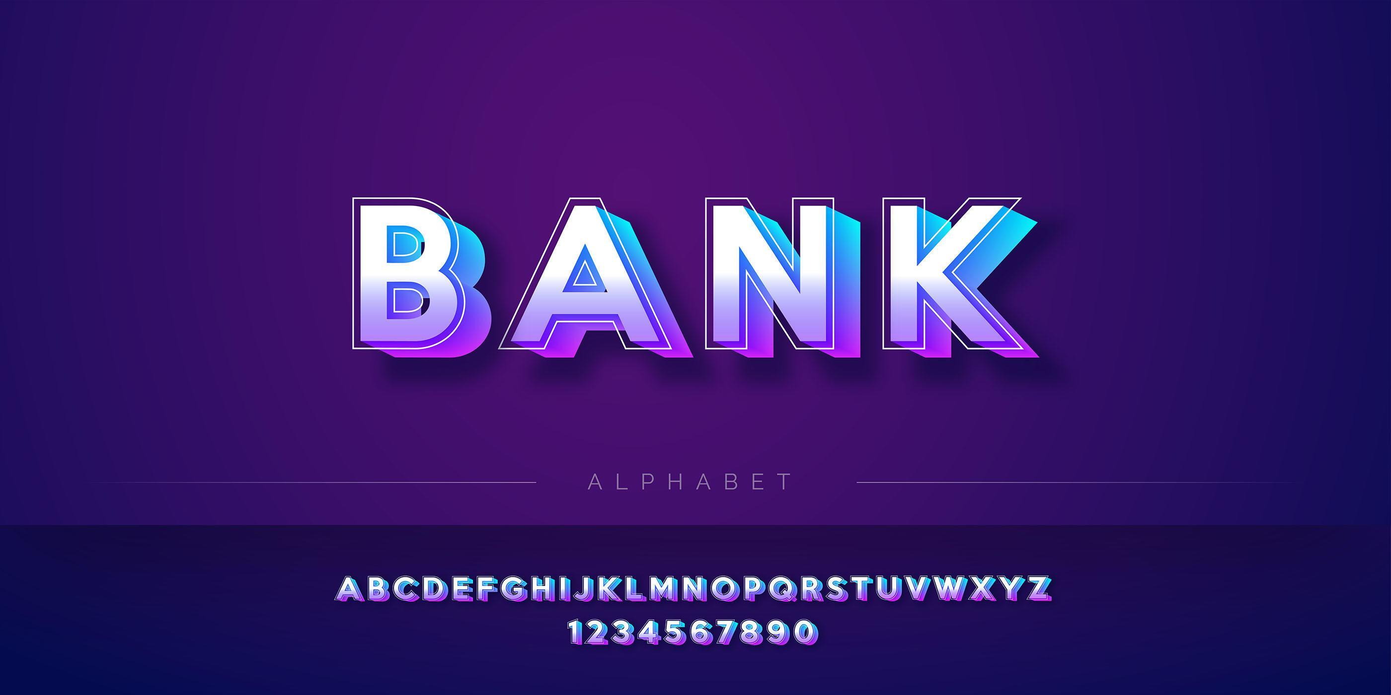 Modern 3d Bold Style Alphabet Set 691877 Vector Art At Vecteezy