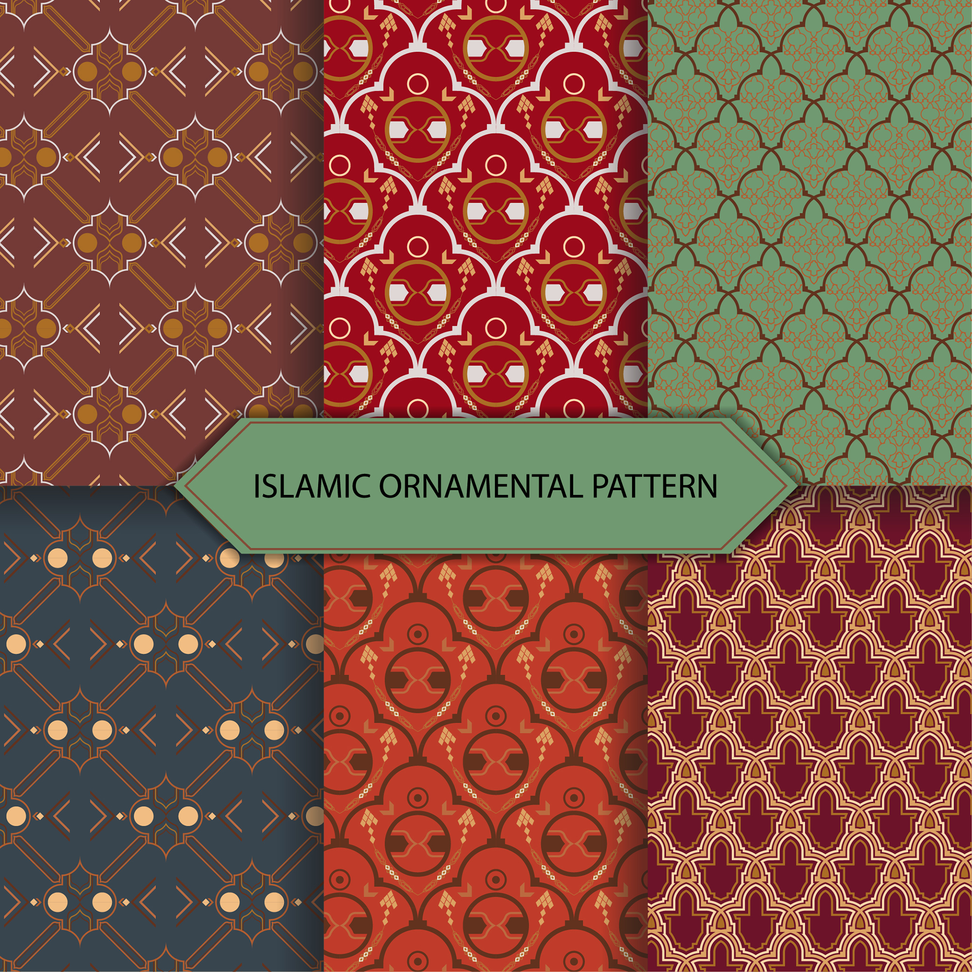 Islamic Shape Pattern 692171 Vector Art at Vecteezy