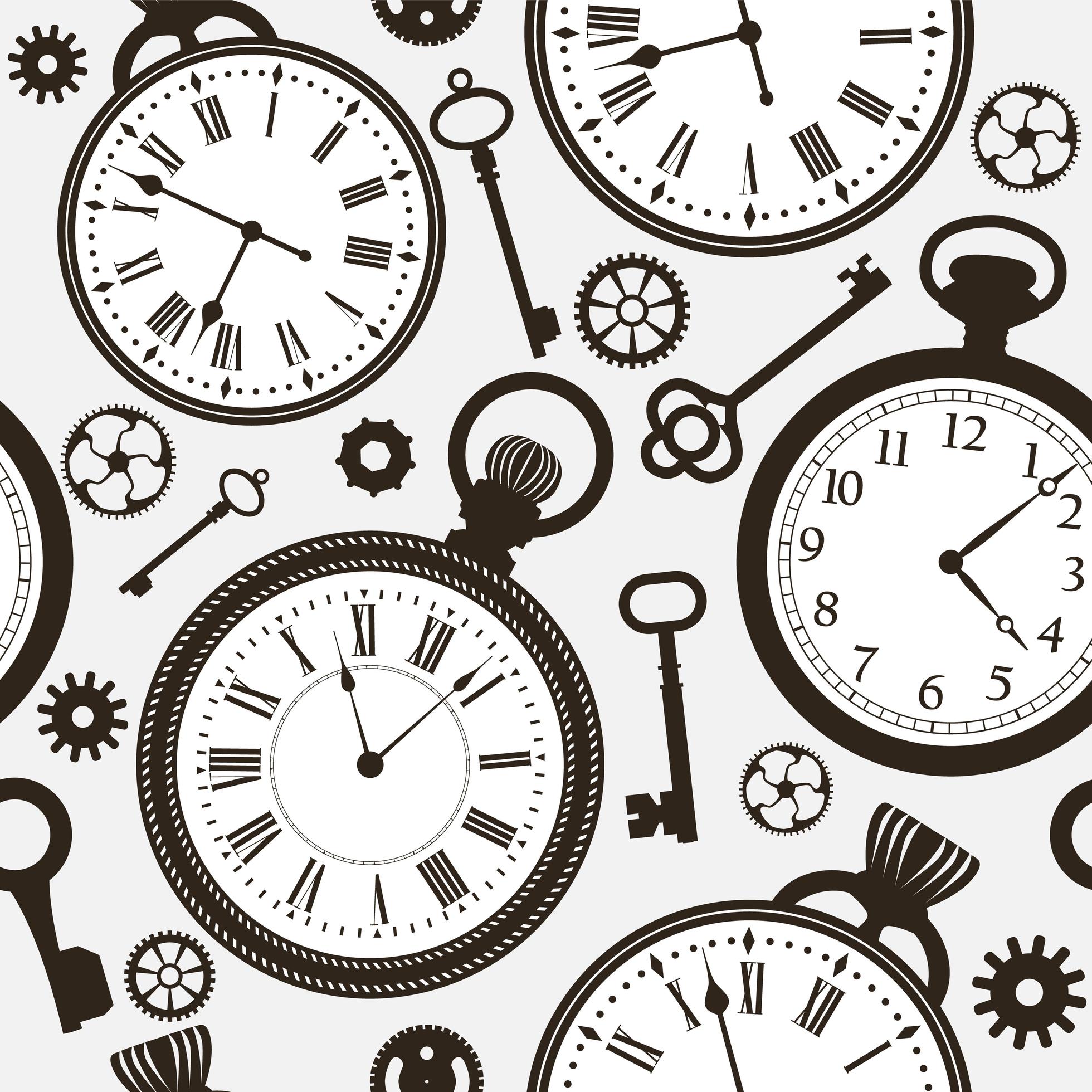 Clock face pattern background 693764 Vector Art at Vecteezy