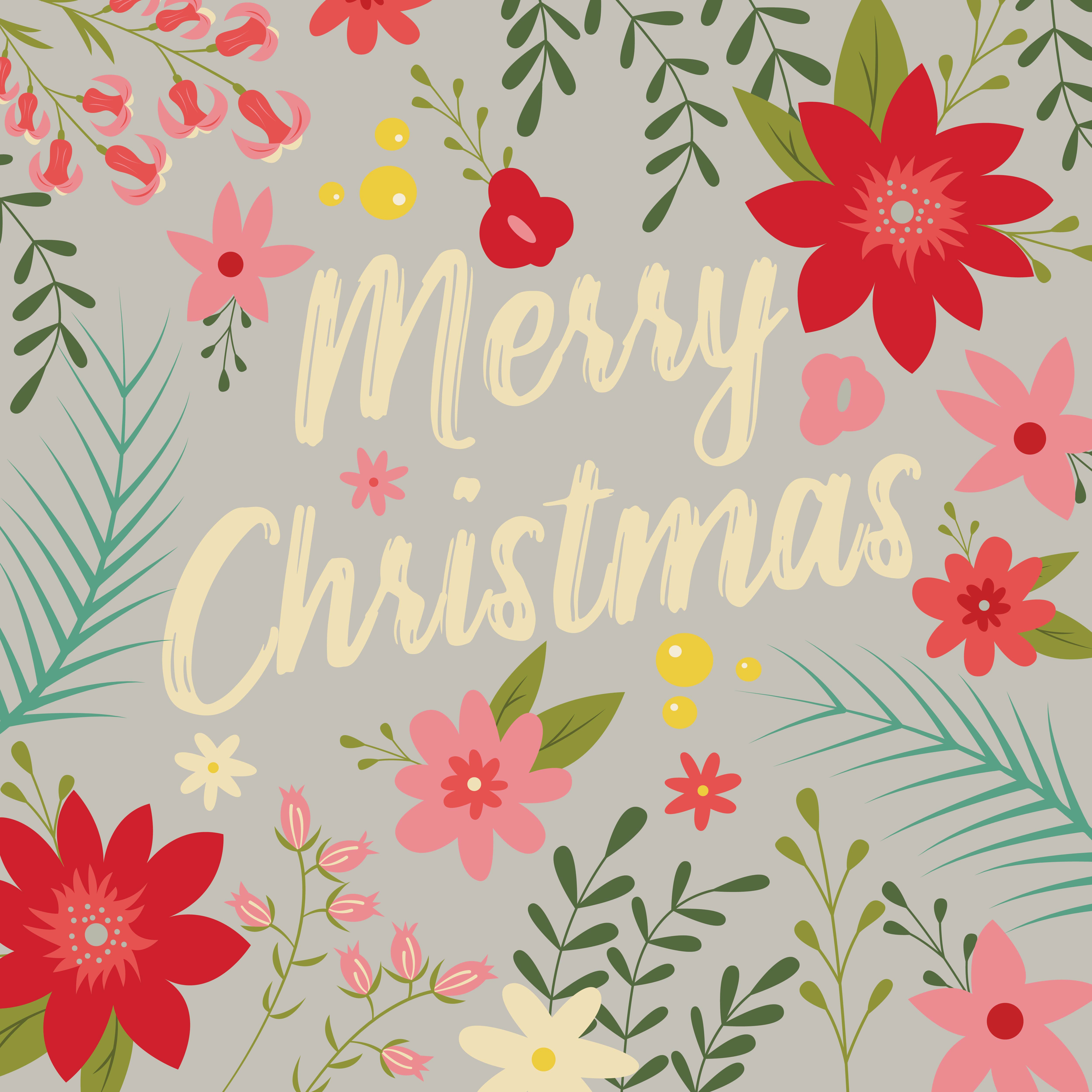 Typographic Merry Christmas with floral elements 694090 Vector Art at ... Typographic Merry Christmas with floral elements 694090 Vector Art at ...