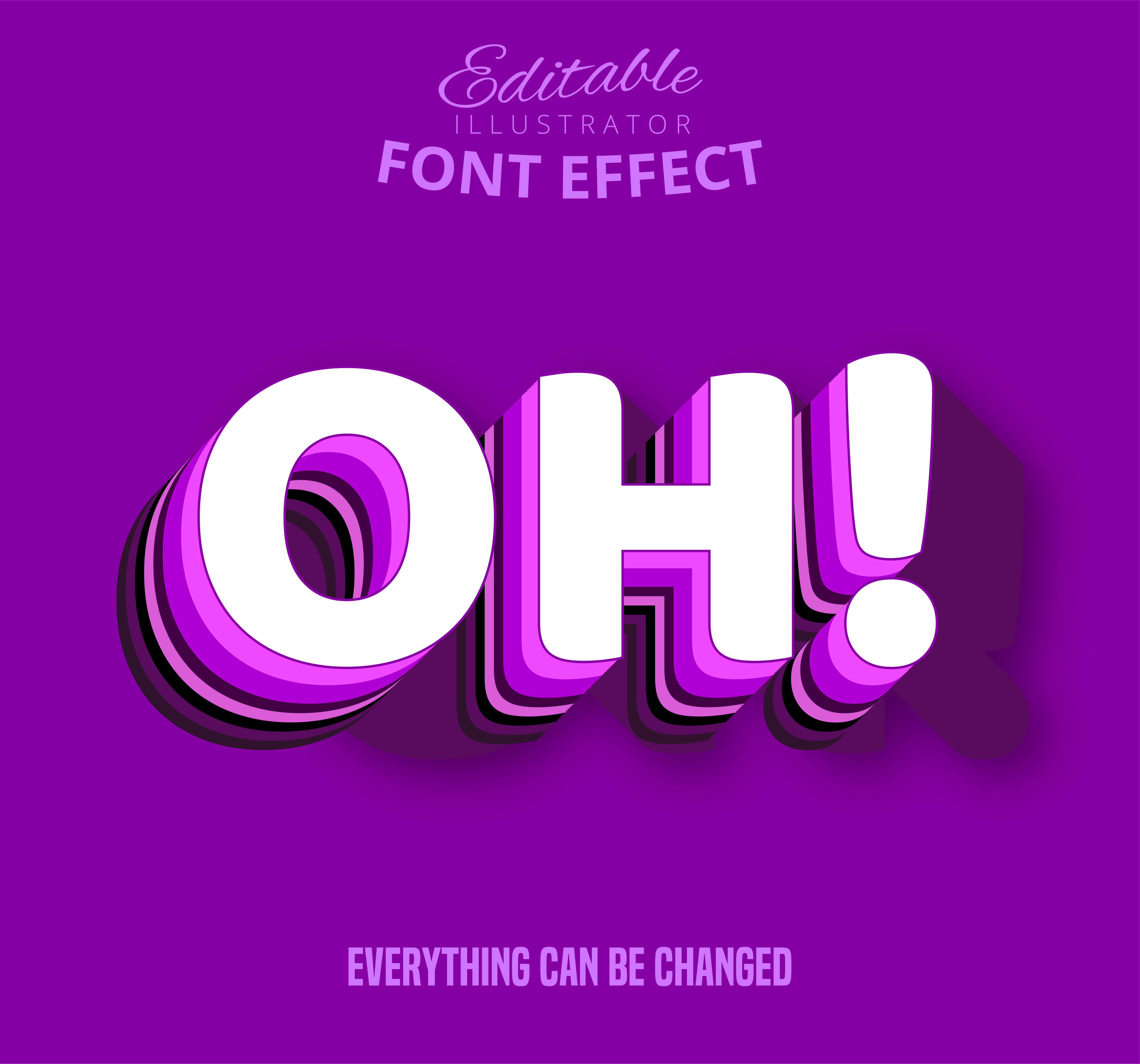 Oh layered text, Editable text effect 694209 Vector Art at Vecteezy Oh layered text, Editable text effect 694209 Vector Art at Vecteezy