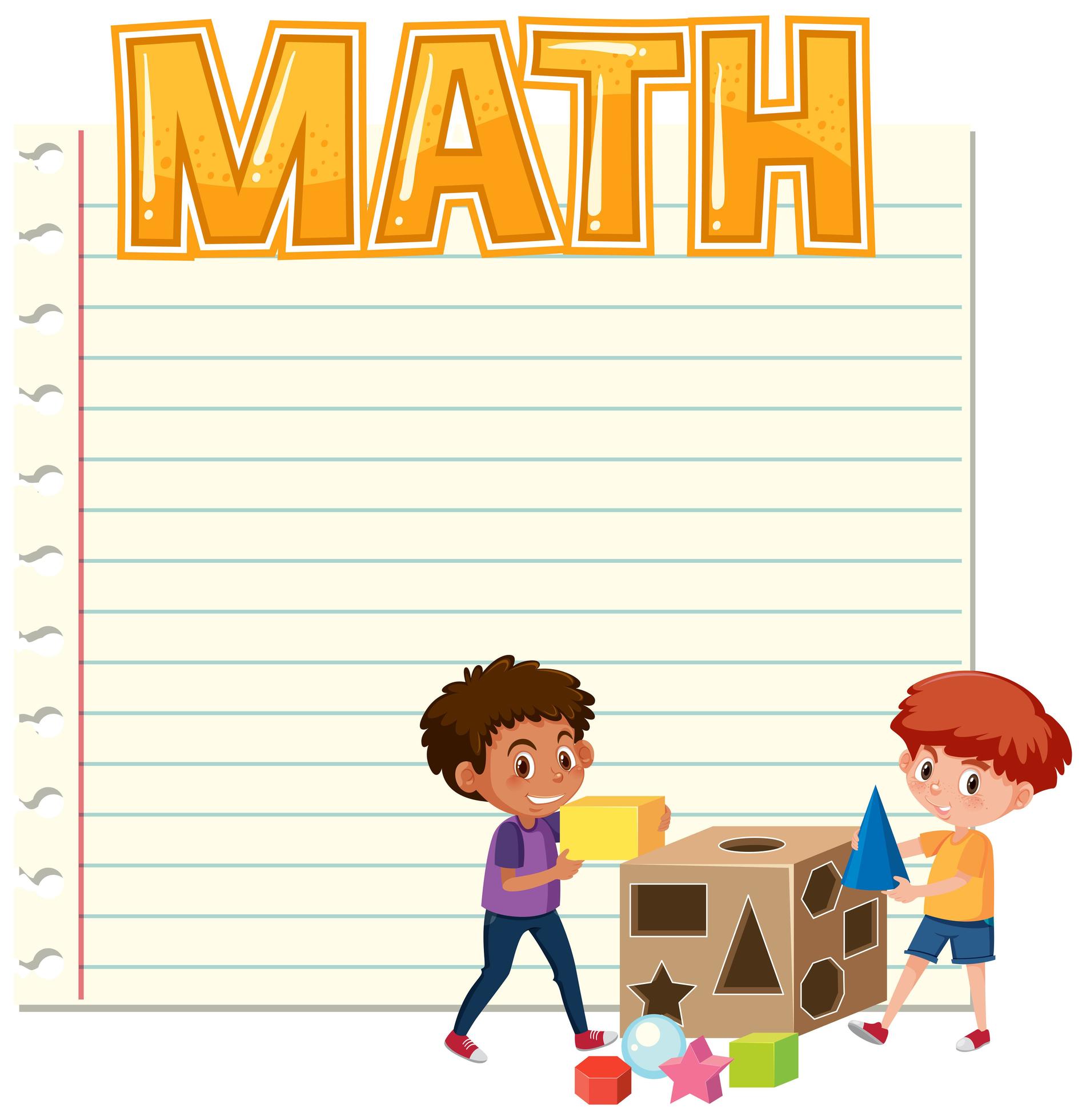 A math note template 695006 Vector Art at Vecteezy