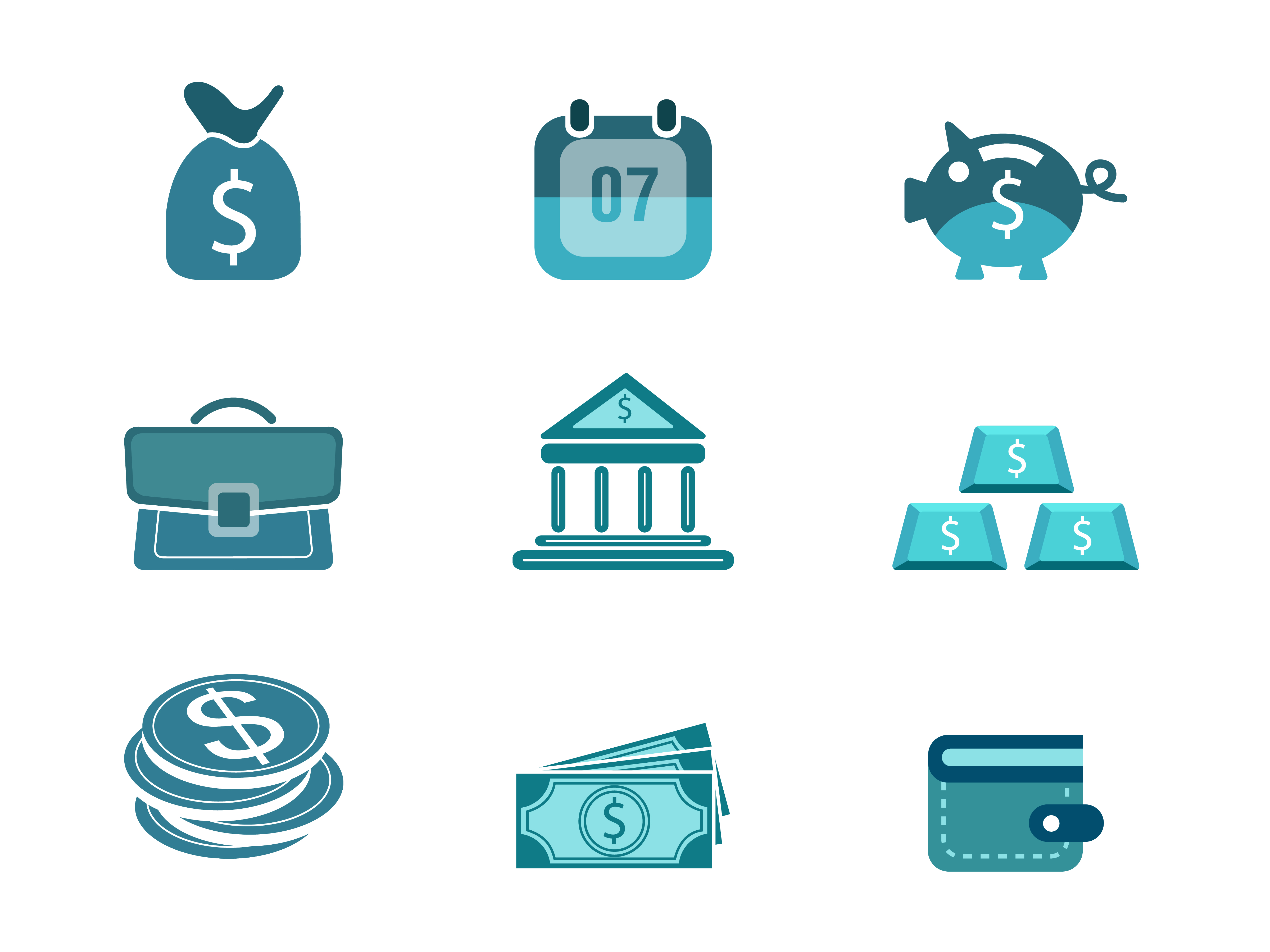 Finance Vector Icon Set 695544 Vector Art at Vecteezy