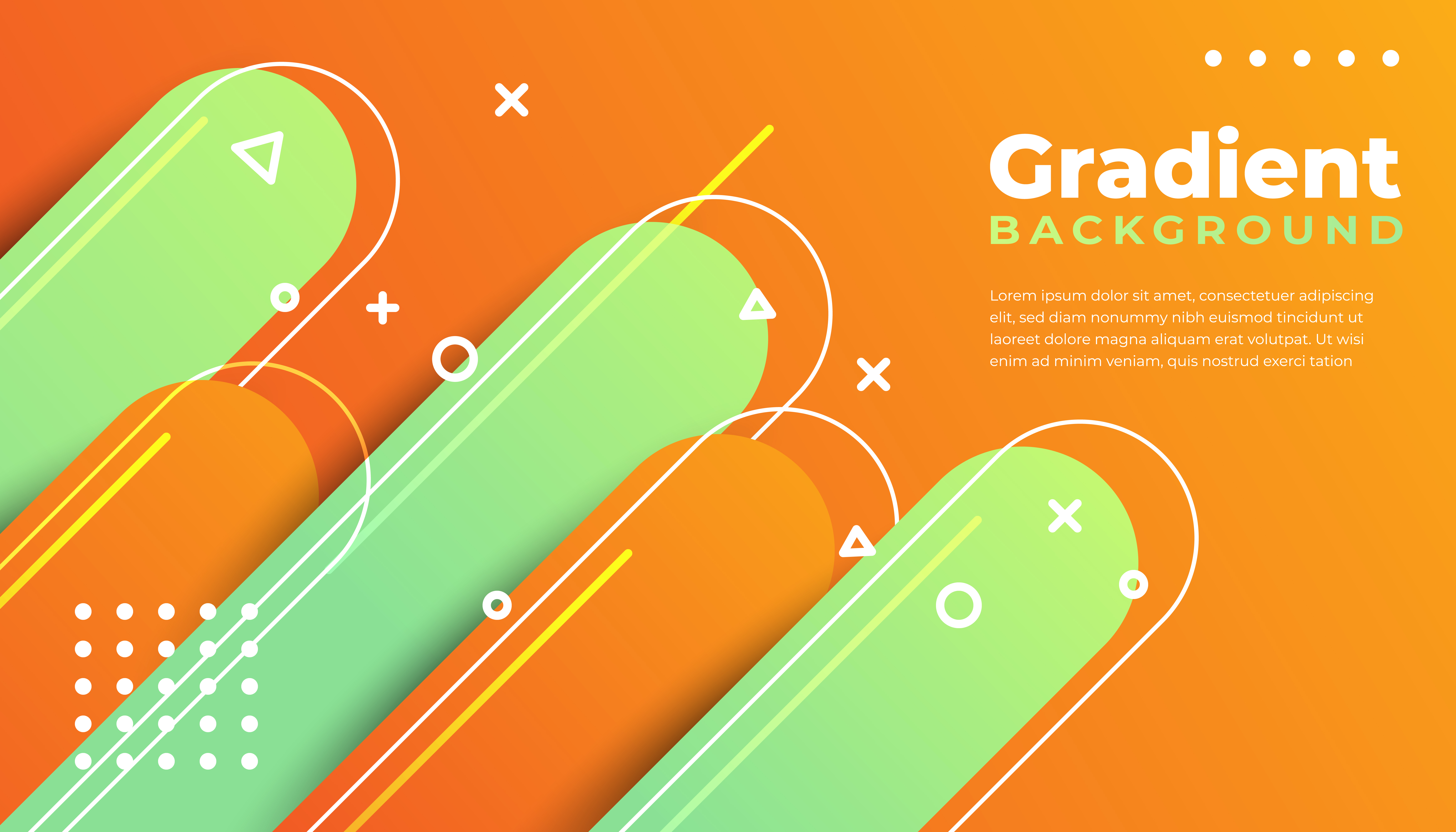 Gradient Geometric And Rounded Shape Background 696830 Vector Art At