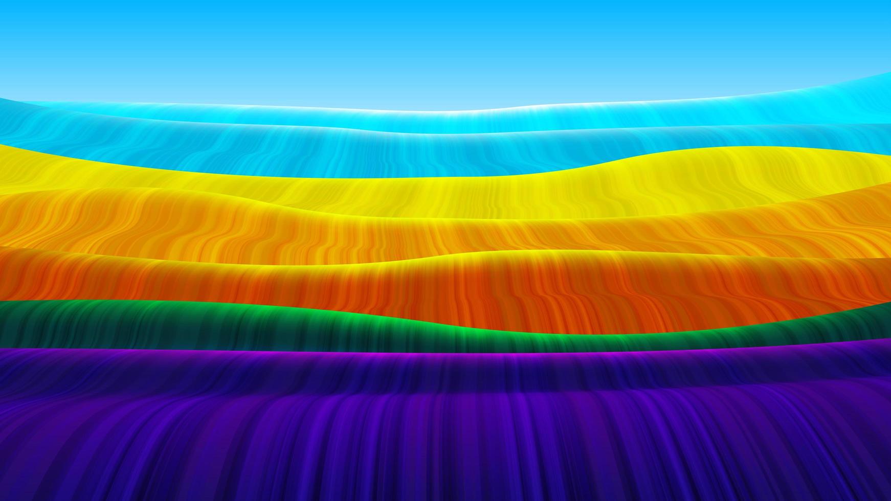Abstract Rainbow Flowing Wave Pattern 698267 Vector Art At Vecteezy