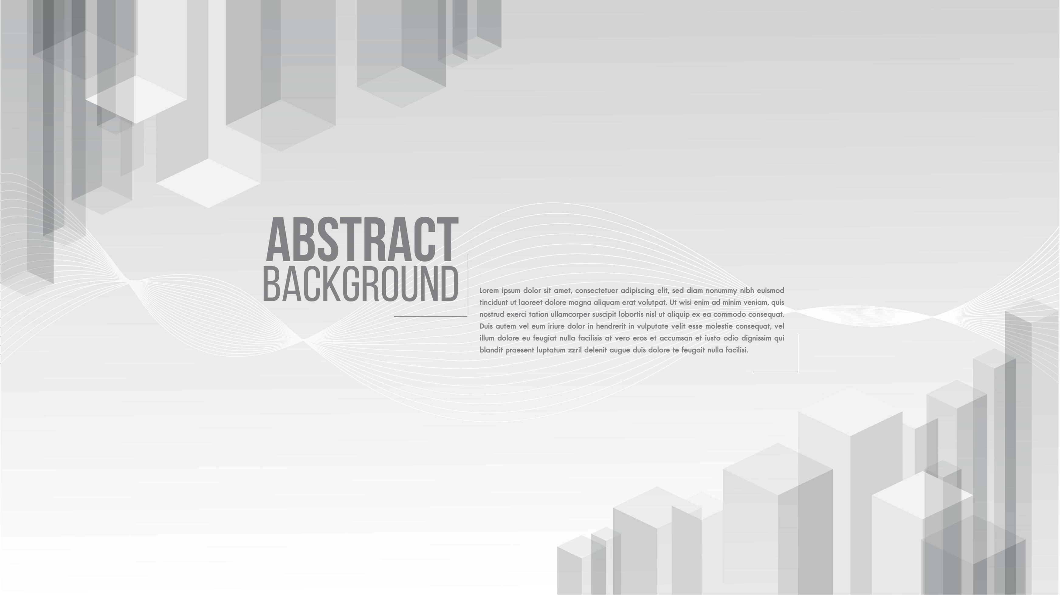 Gray and White Design with 3D Rectangle Pattern 699198 Vector Art at ...