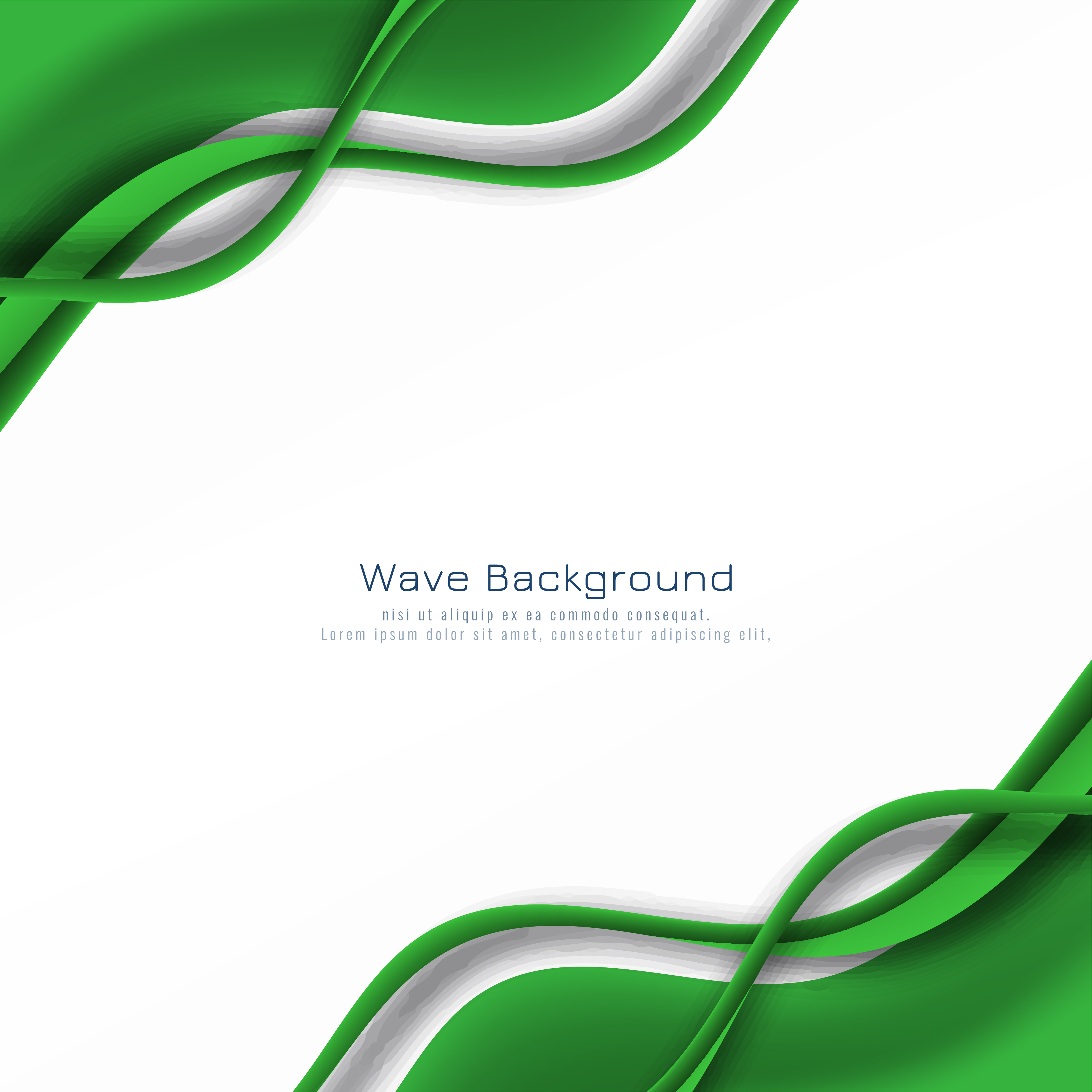 Abstract glowing green wave frame card 701585 Vector Art at Vecteezy