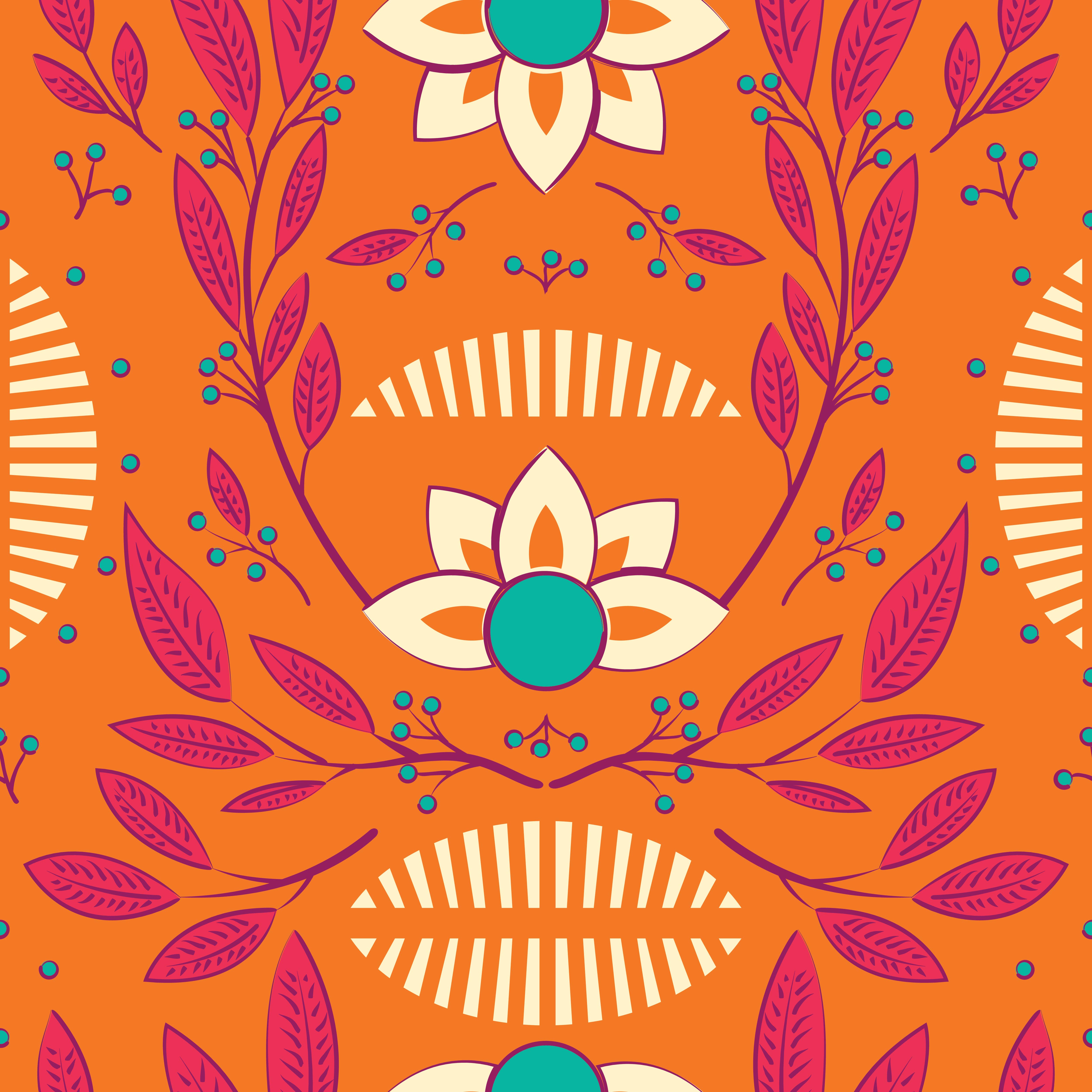Seamless pattern with hand drawn floral elements 701903 Vector Art at ... Seamless pattern with hand drawn floral elements 701903 Vector Art at ...
