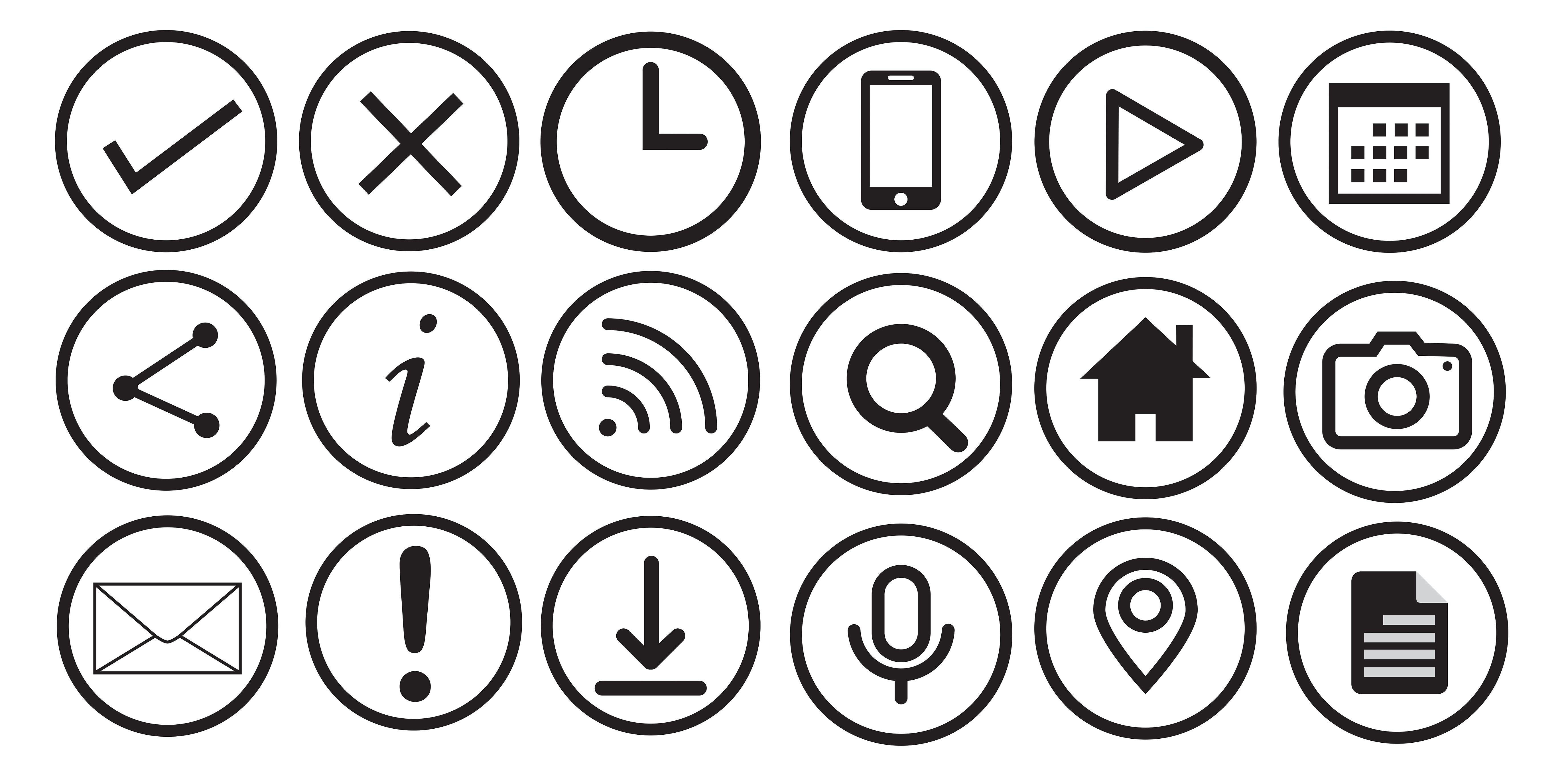 Set of Web Icons 830639 Vector Art at Vecteezy