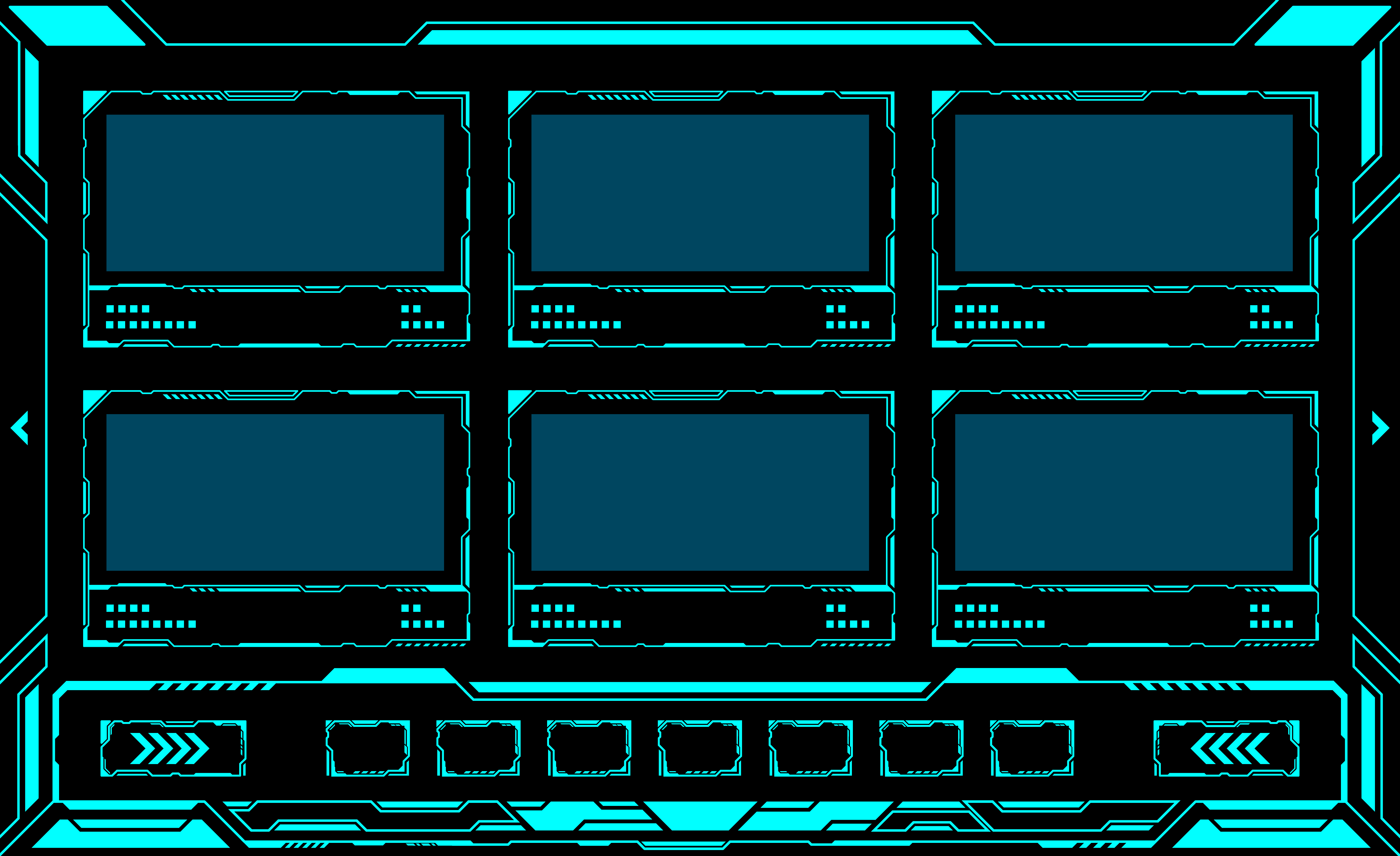 Multiple Rectangle Window Interface HUD 831176 Vector Art at Vecteezy