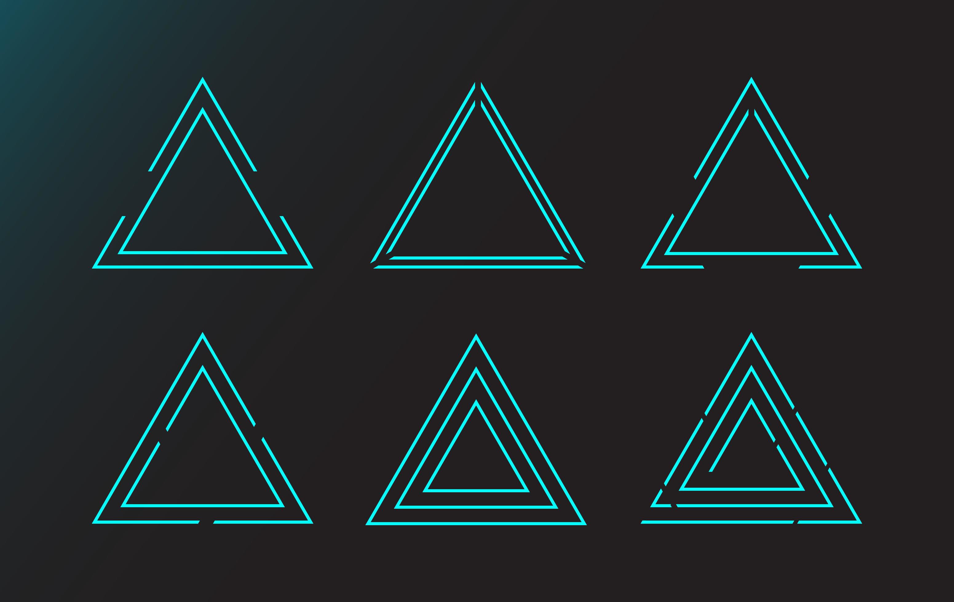 Simple Triangle HUD Interface Elements 831179 Vector Art at Vecteezy