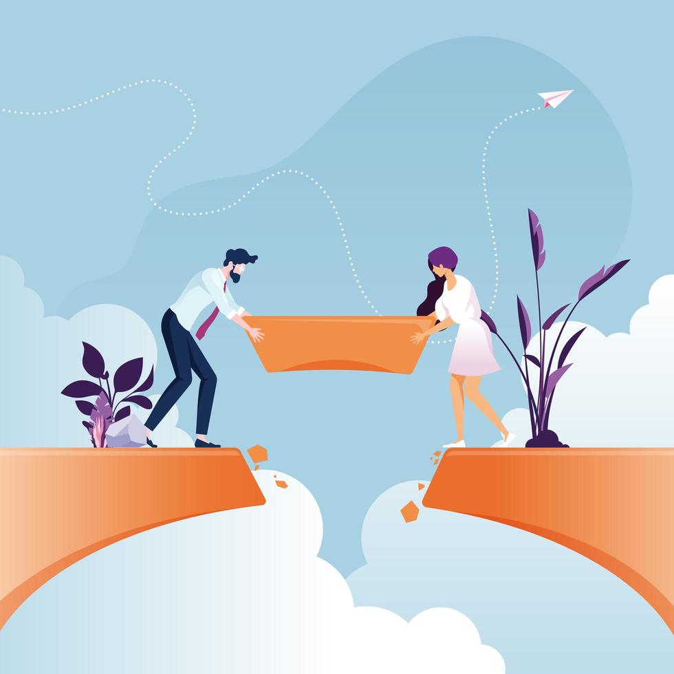 Business Team Building Bridge Over Cliff Gap 833618 Vector Art at Vecteezy Business Team Building Bridge Over Cliff Gap 833618 Vector Art at Vecteezy
