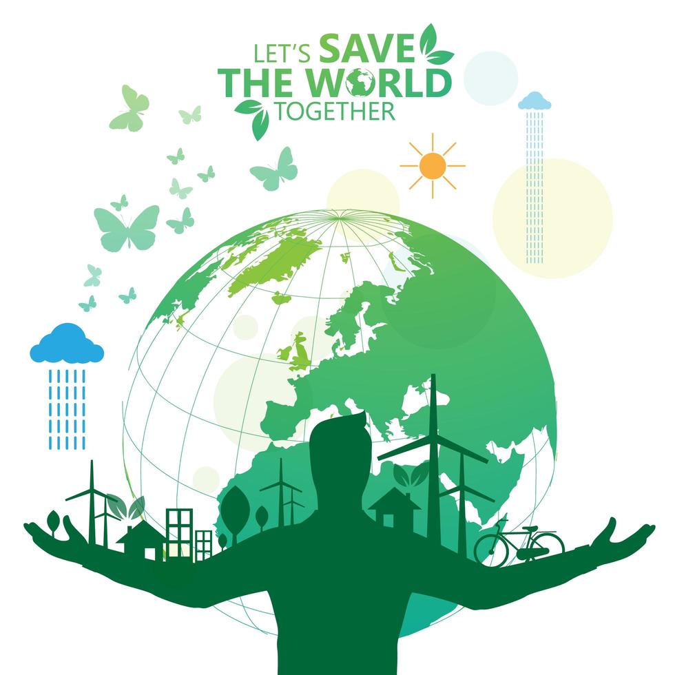 Save the World Green Environmental Poster - Download Free Vectors ... Save the World Green Environmental Poster - Download Free Vectors ...