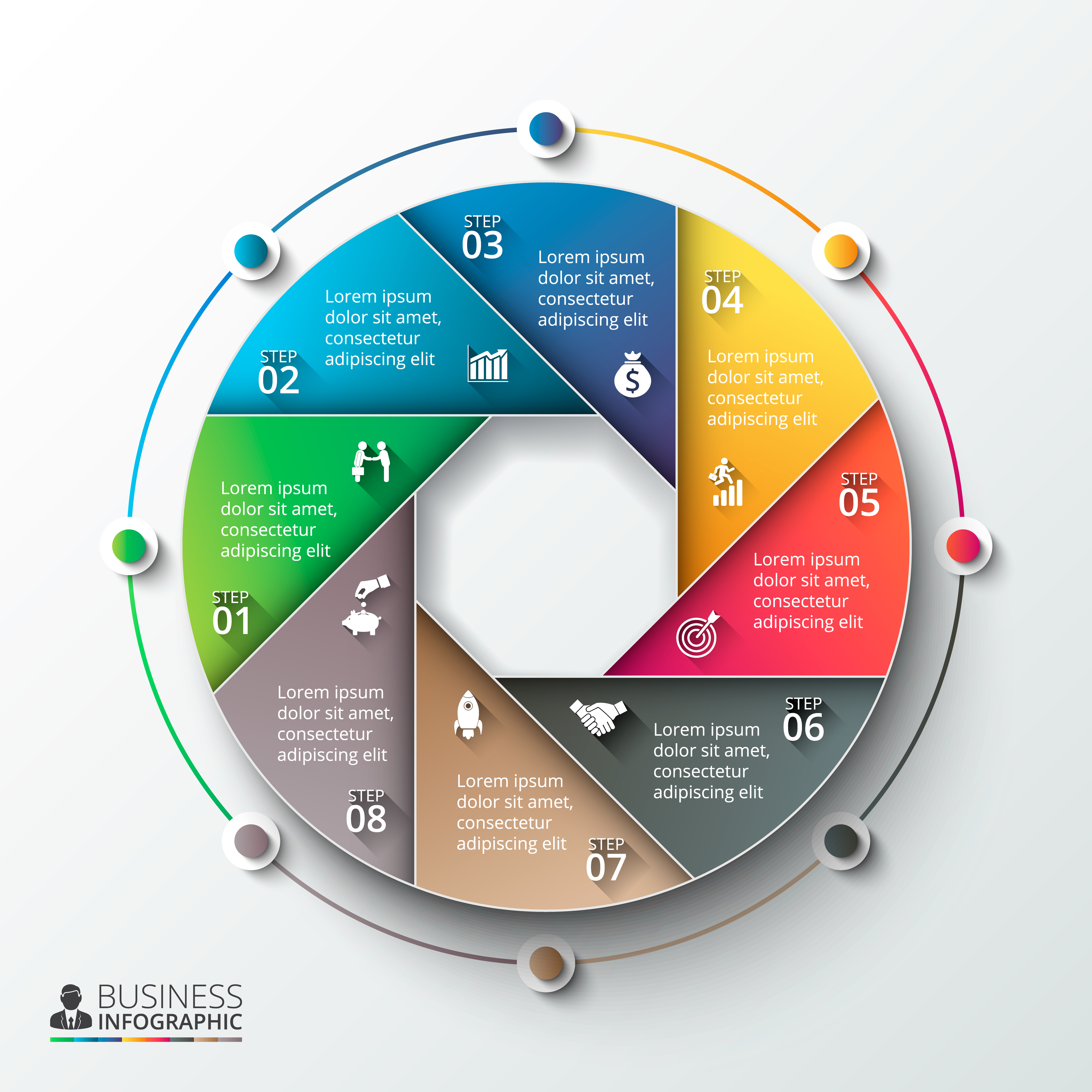 Circular Colorful Business Infographic - Download Free Vectors, Clipart ... Circular Colorful Business Infographic - Download Free Vectors, Clipart ...