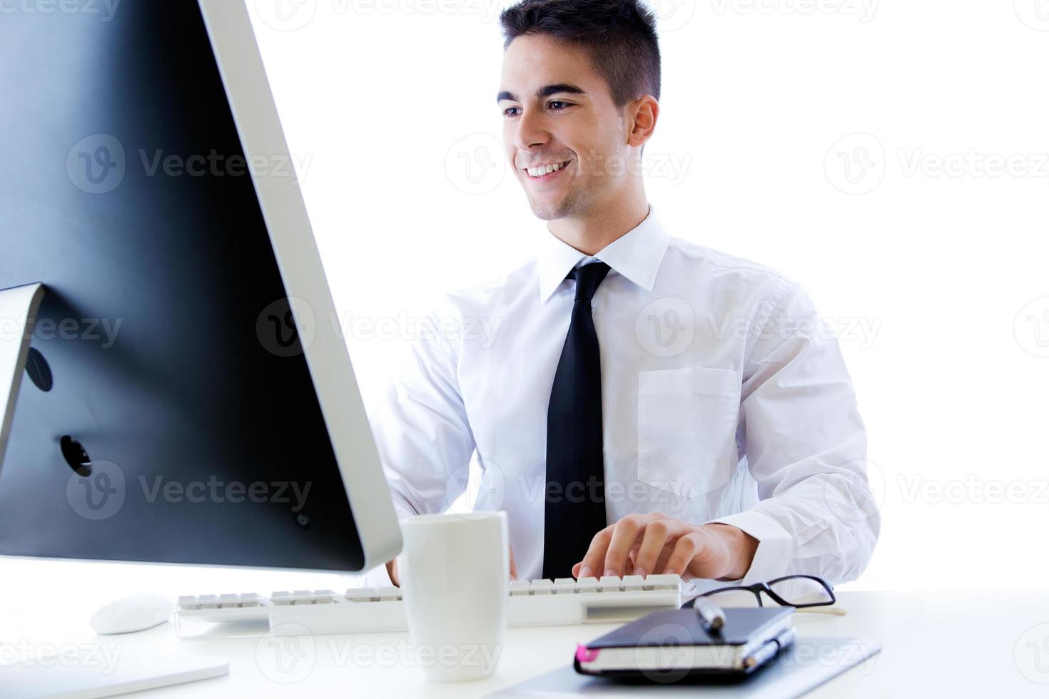 Happy Computer Worker