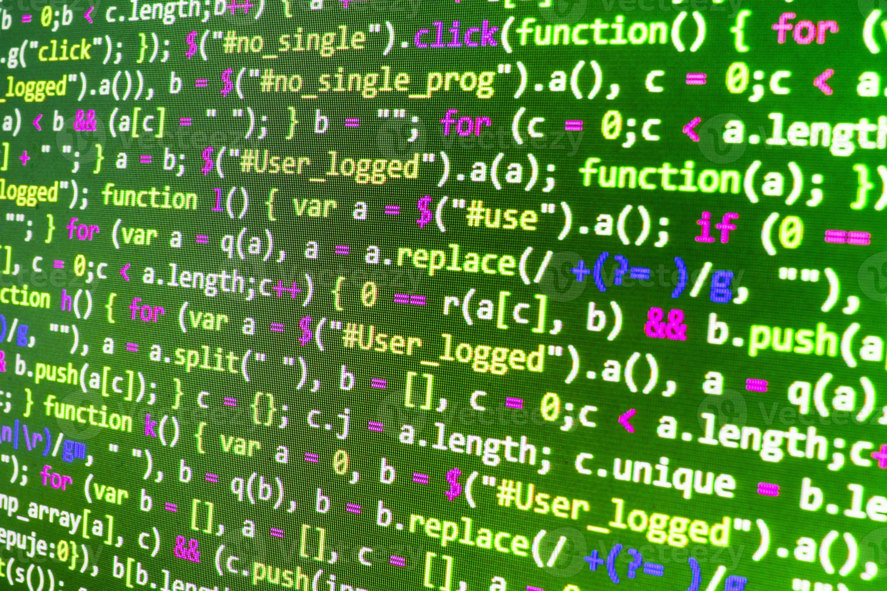 Software developer programming code on computer 862252 Stock Photo at ...
