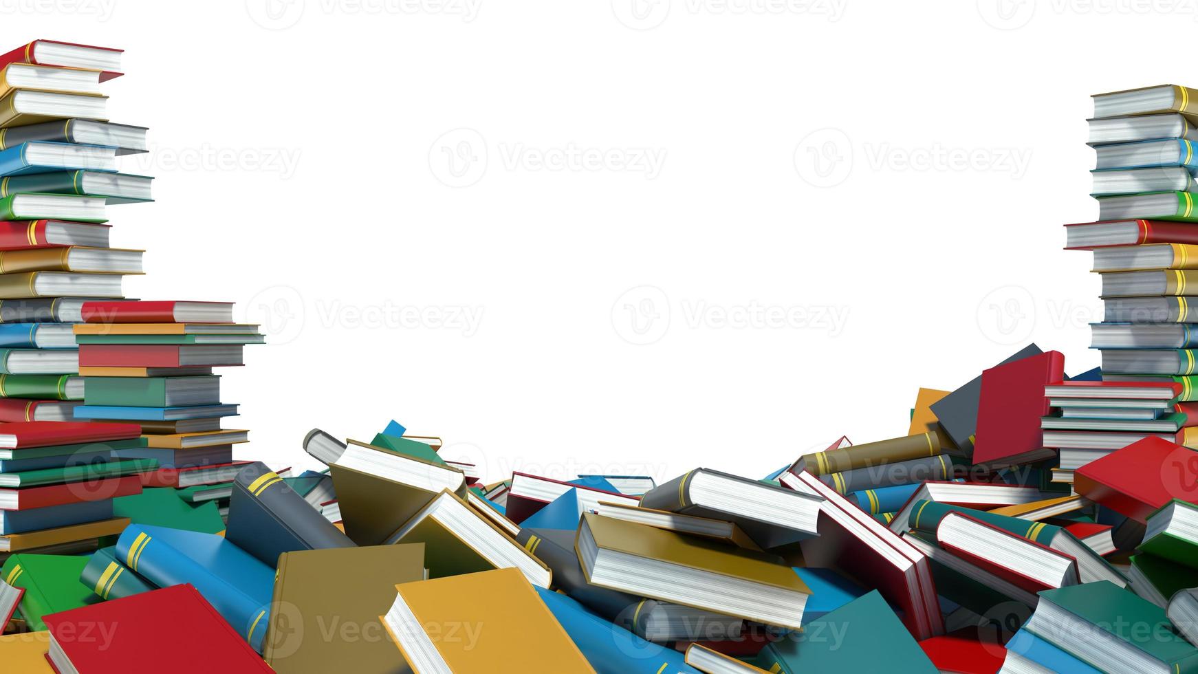 Pila De Libros Coloridos Sobre Fondo Blanco 951777 Foto De Stock En Vecteezy