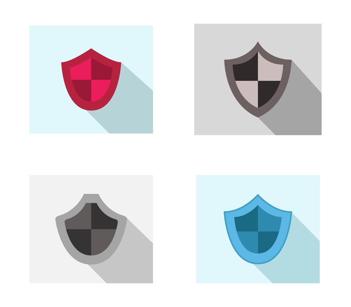 Shield Icons Set 952446 Vector Art At Vecteezy
