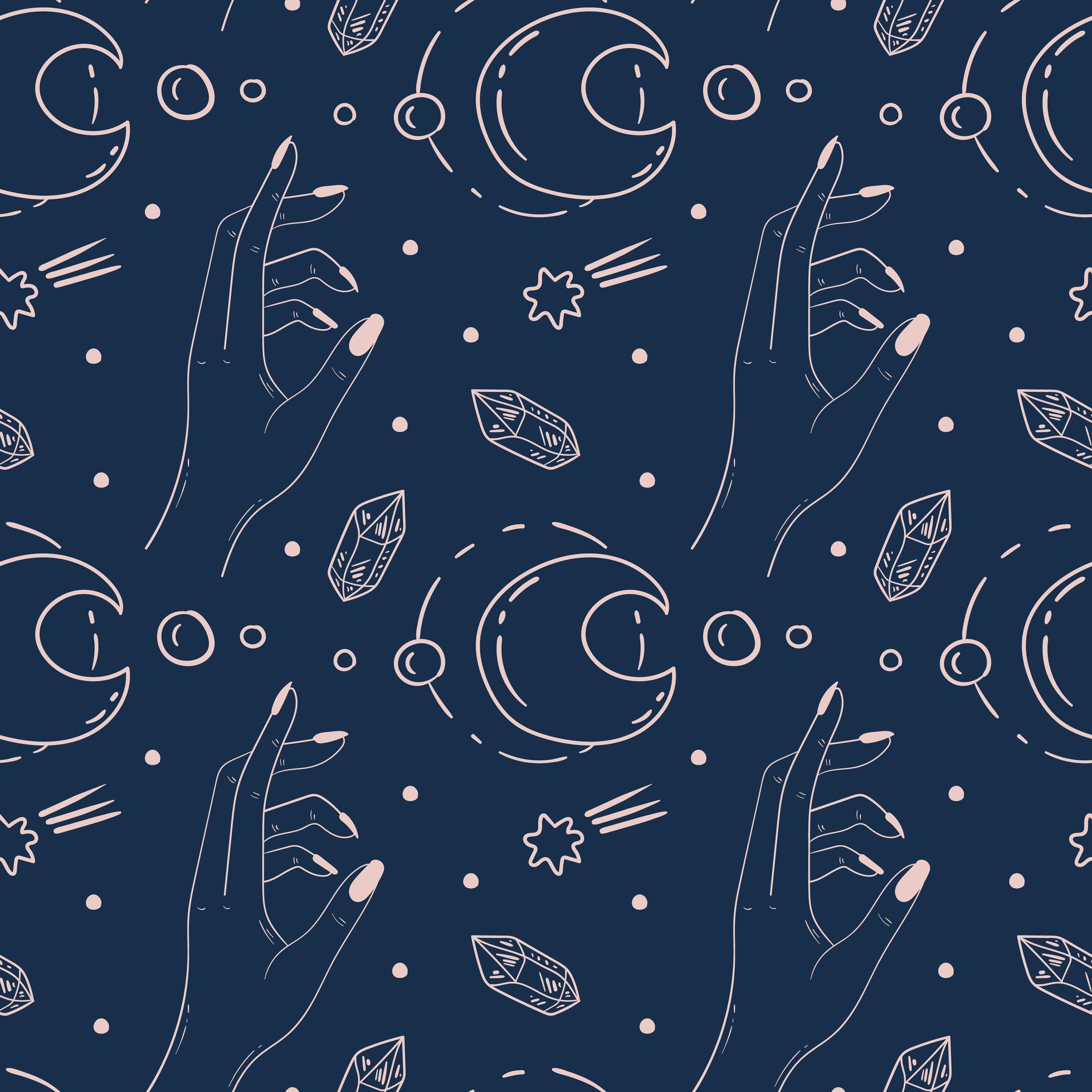 Magic Seamless Pattern 952691 Vector Art at Vecteezy