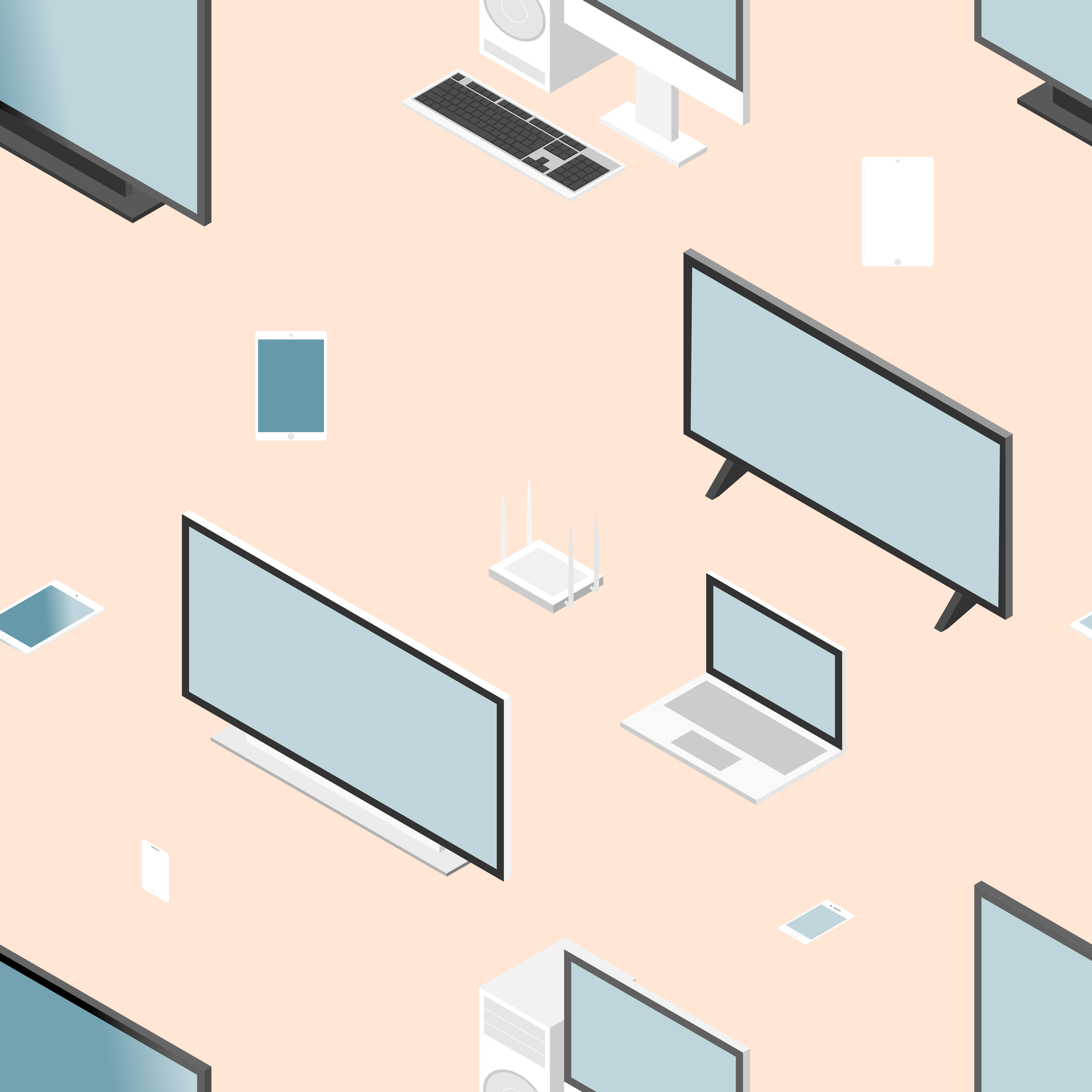 Wireless Technologies Pattern 964060 Vector Art at Vecteezy