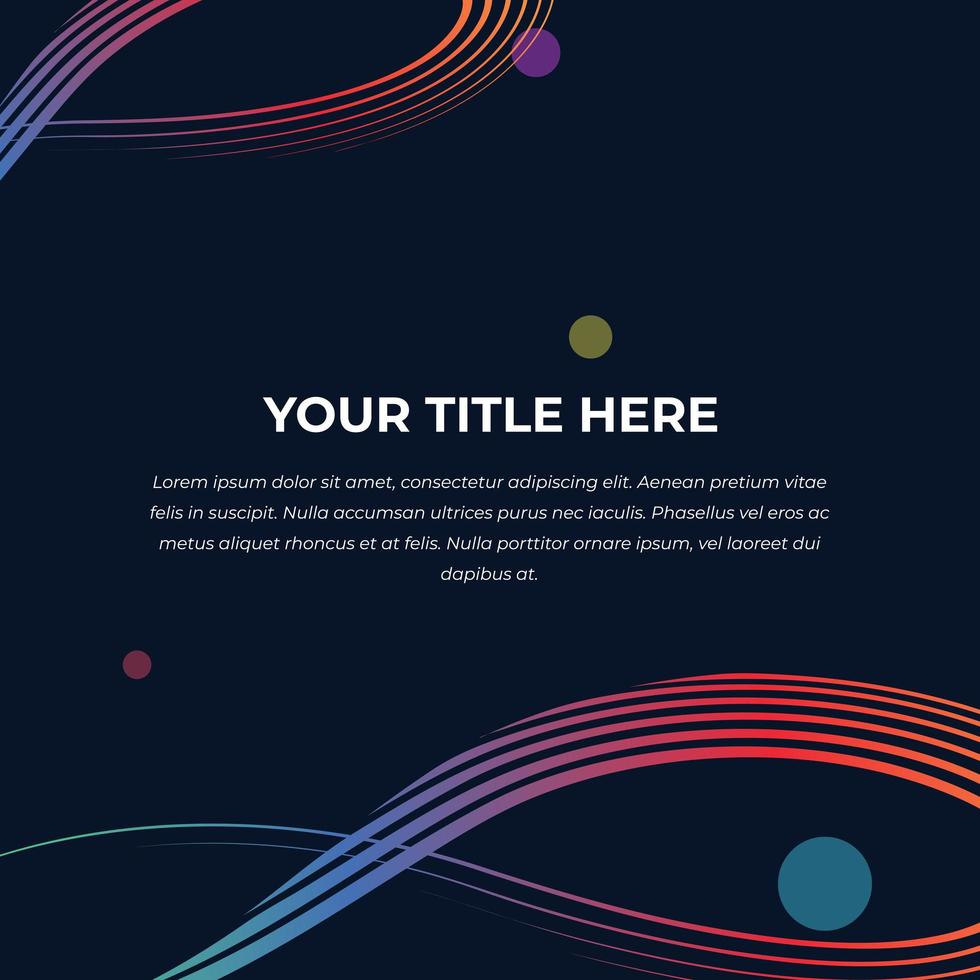 Colorful Gradient Curved Lines and Shapes on Black 1040204 Vector Art at Vecteezy