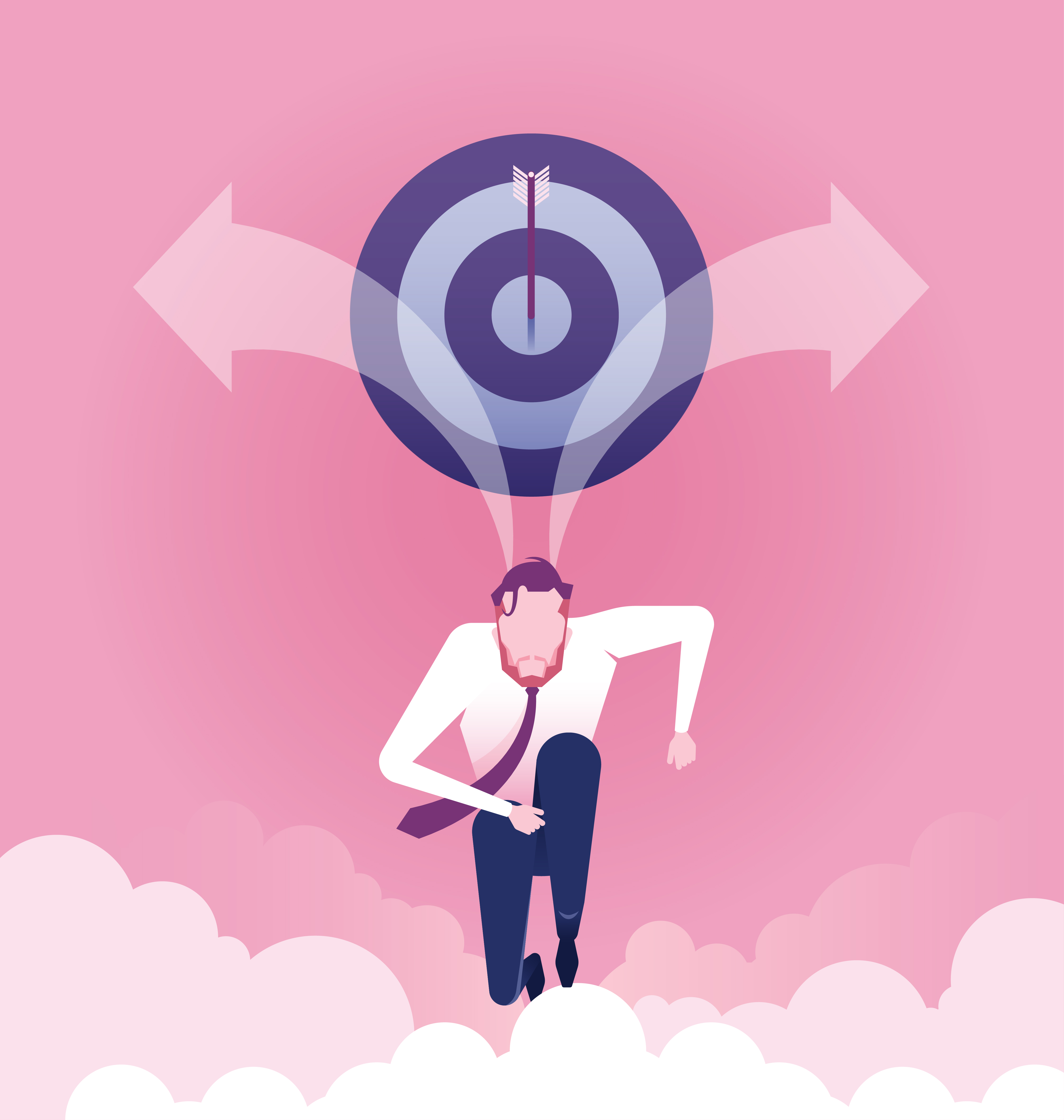 Successful. Businessman run to target. Concept of achievement 1060218 ... Successful. Businessman run to target. Concept of achievement 1060218 ...