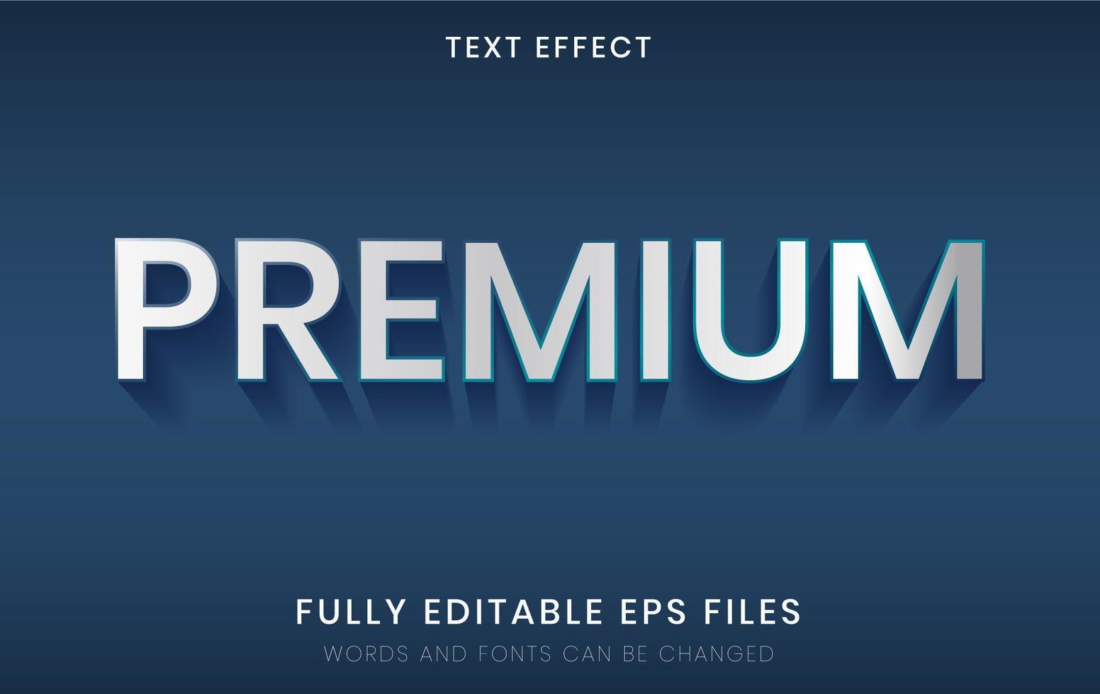 3d Premium Silver Text Effect 1073542 Vector Art At Vecteezy