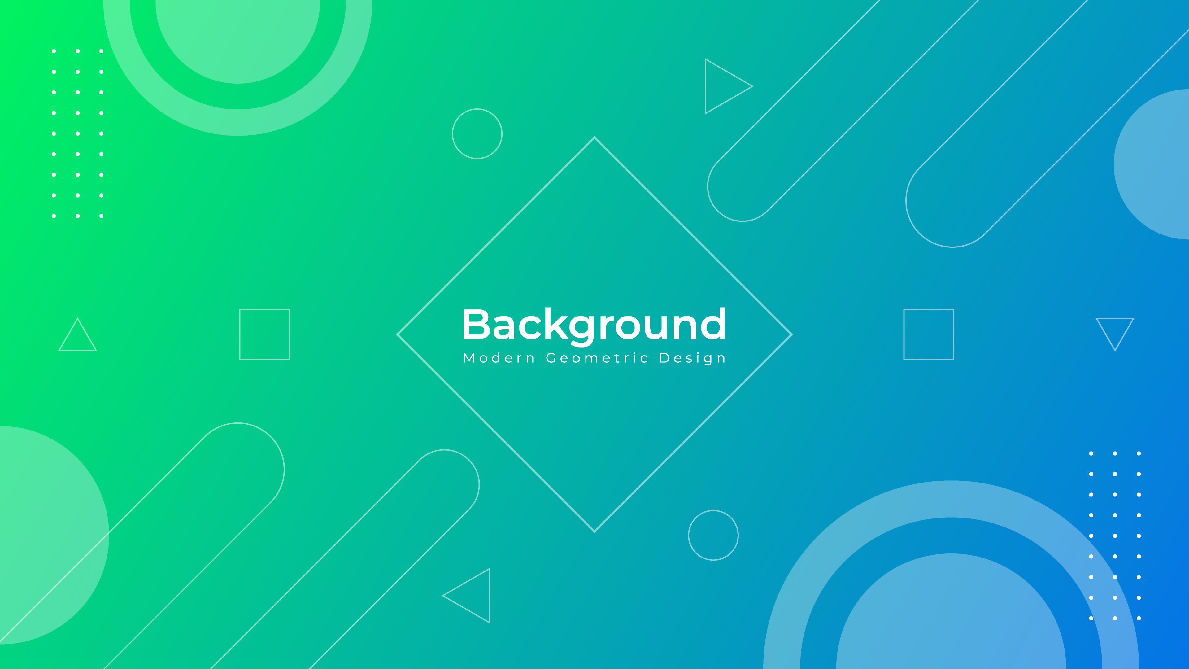 Modern Blue Green Gradient Geometric Background Design 1082668 Vector ...