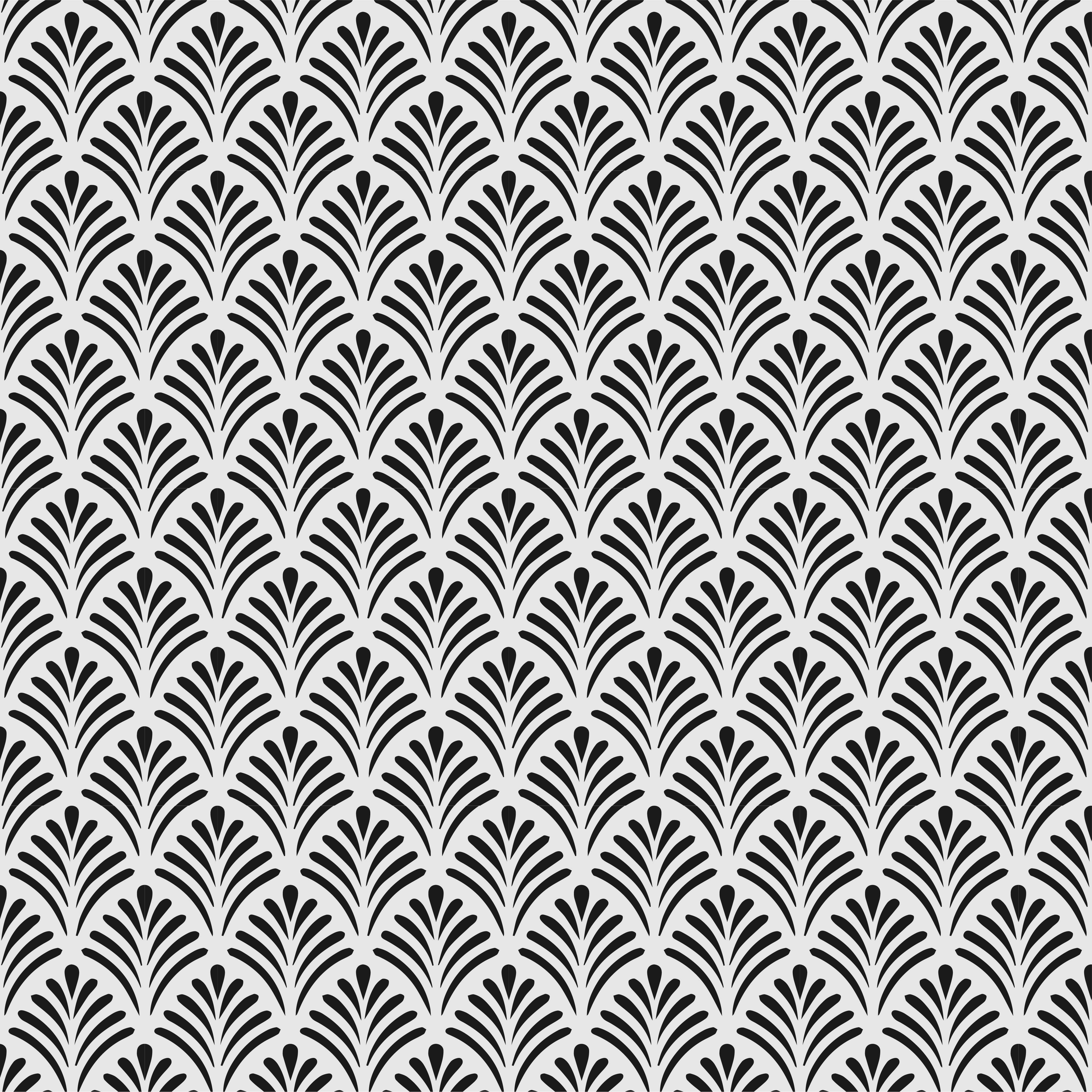 Tropical leaf ornament geometric seamless pattern 1083377 Vector Art at ...