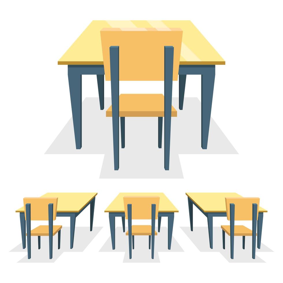 School Desk Isolated On White Background 1177110 Vector Art At Vecteezy