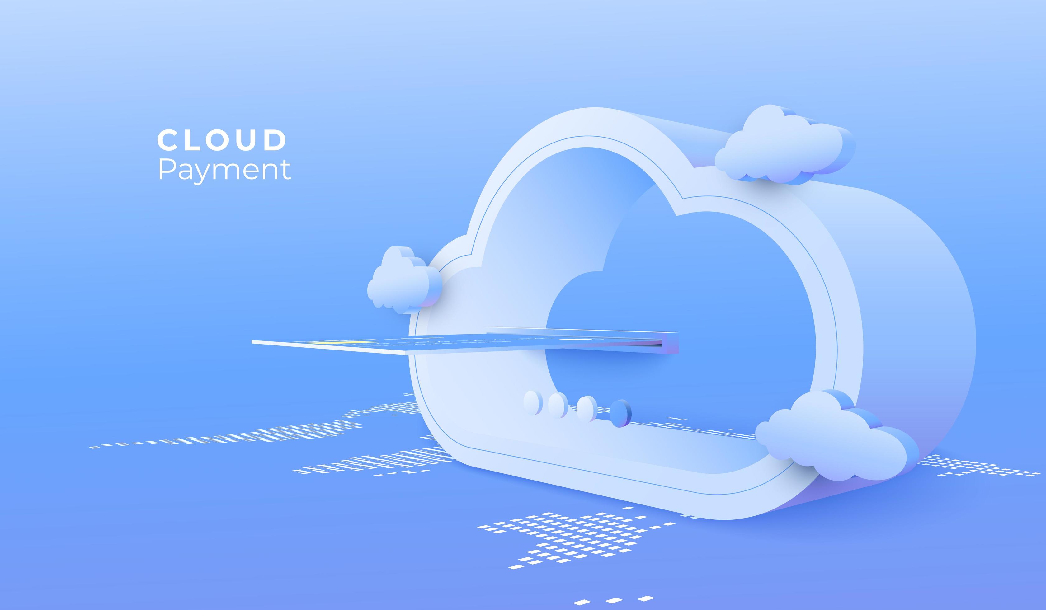 Cloud computing payment concept 1177141 Vector Art at Vecteezy