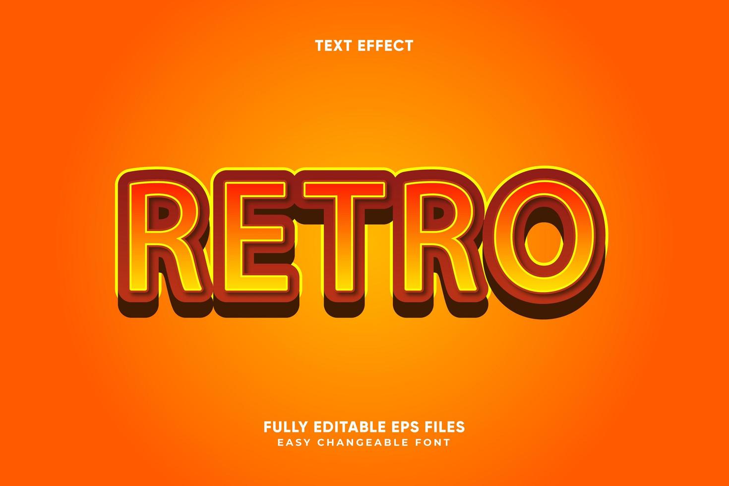 Editable Retro text effect 1181270 Vector Art at Vecteezy Editable Retro text effect 1181270 Vector Art at Vecteezy