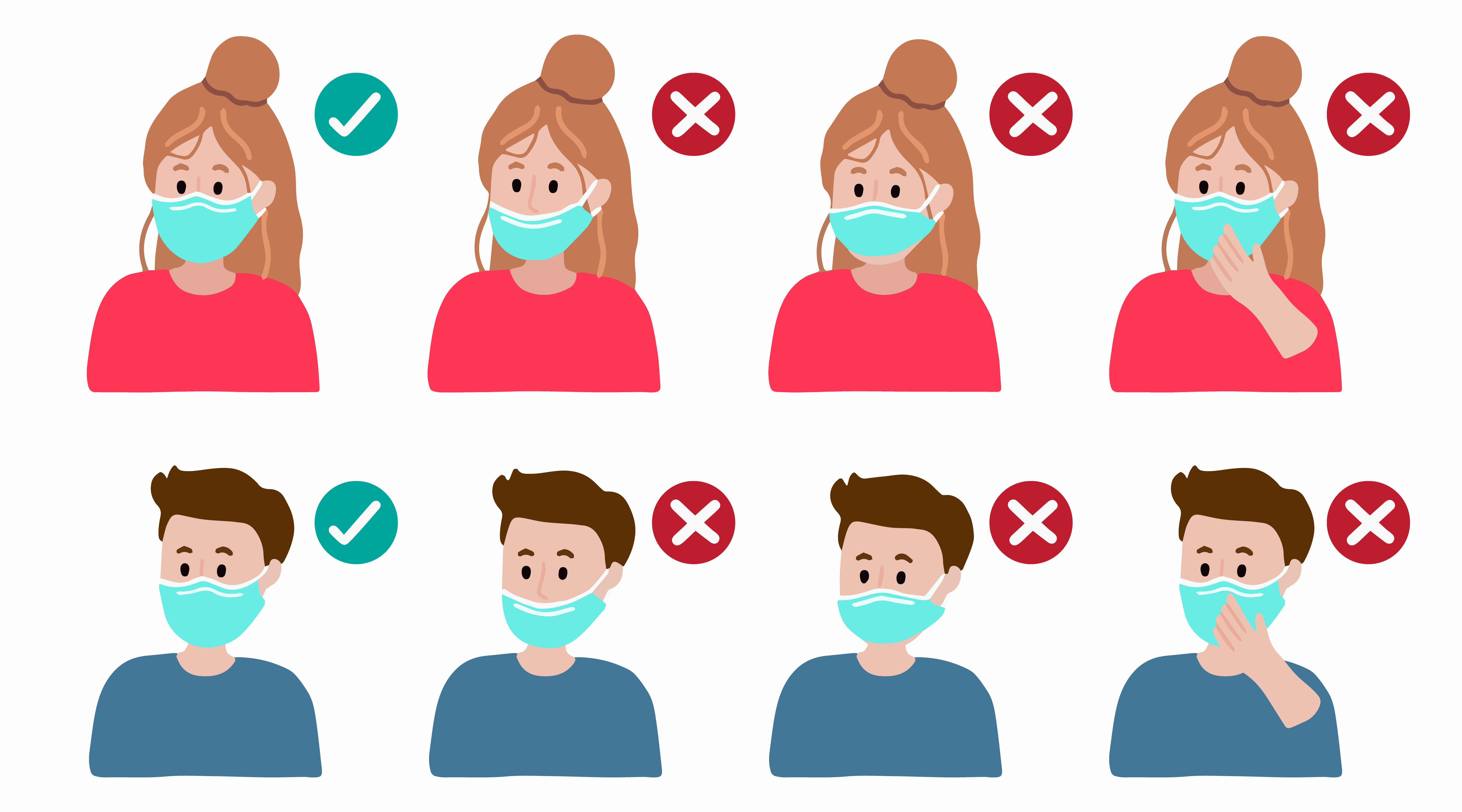 How to correctly wear face mask instruction poster 1186684 Vector Art ... How to correctly wear face mask instruction poster 1186684 Vector Art ...