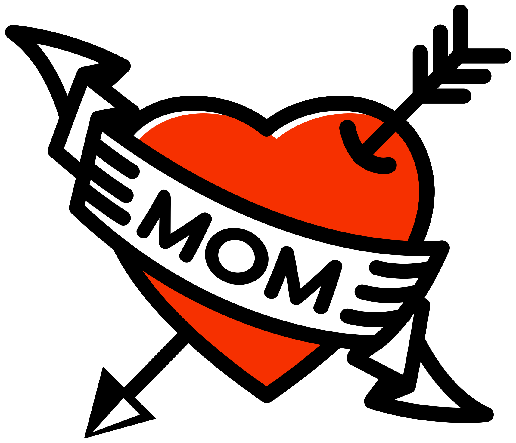 Heart Mom Tattoo 1186922 Png