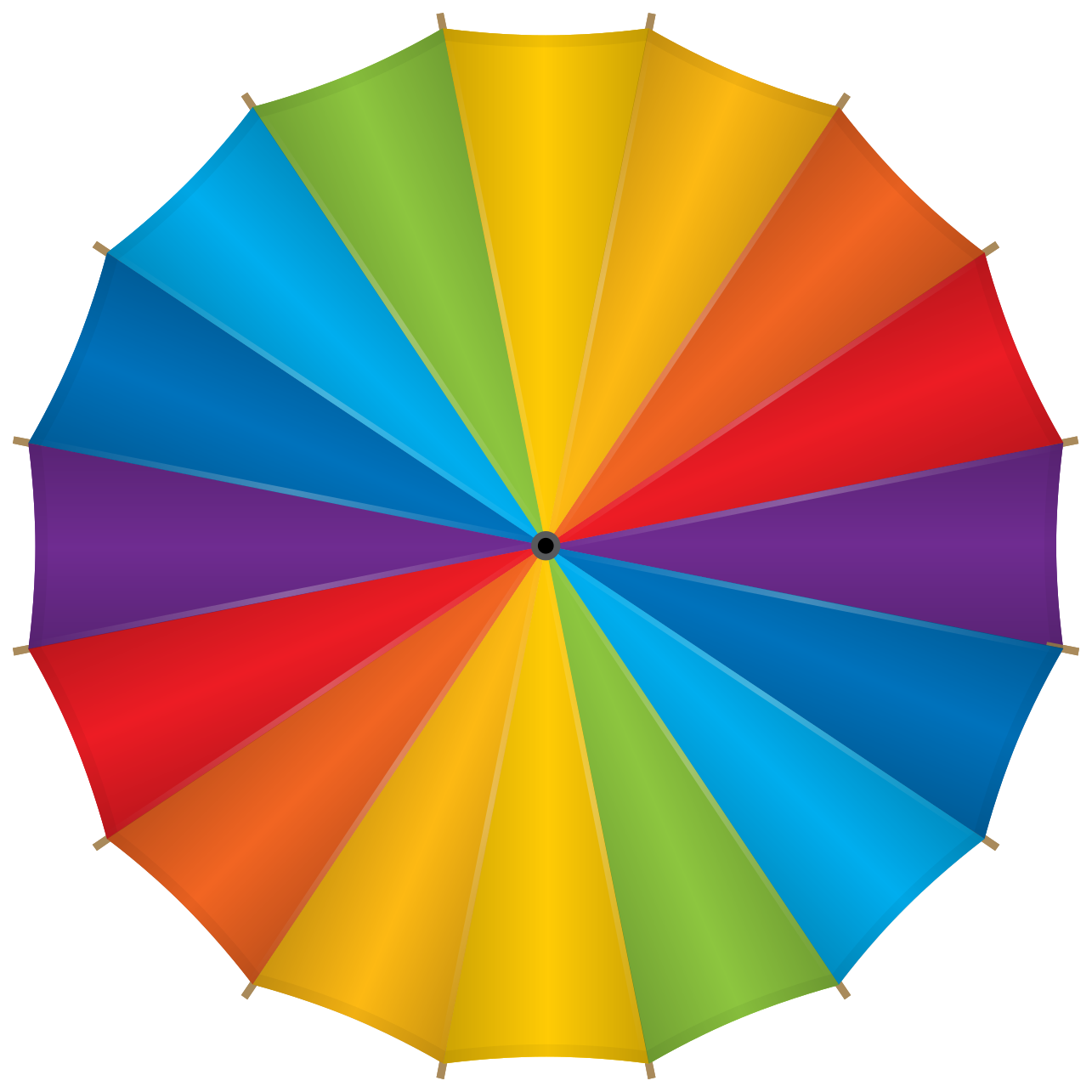Rainbow Umbrella 1199431 Png