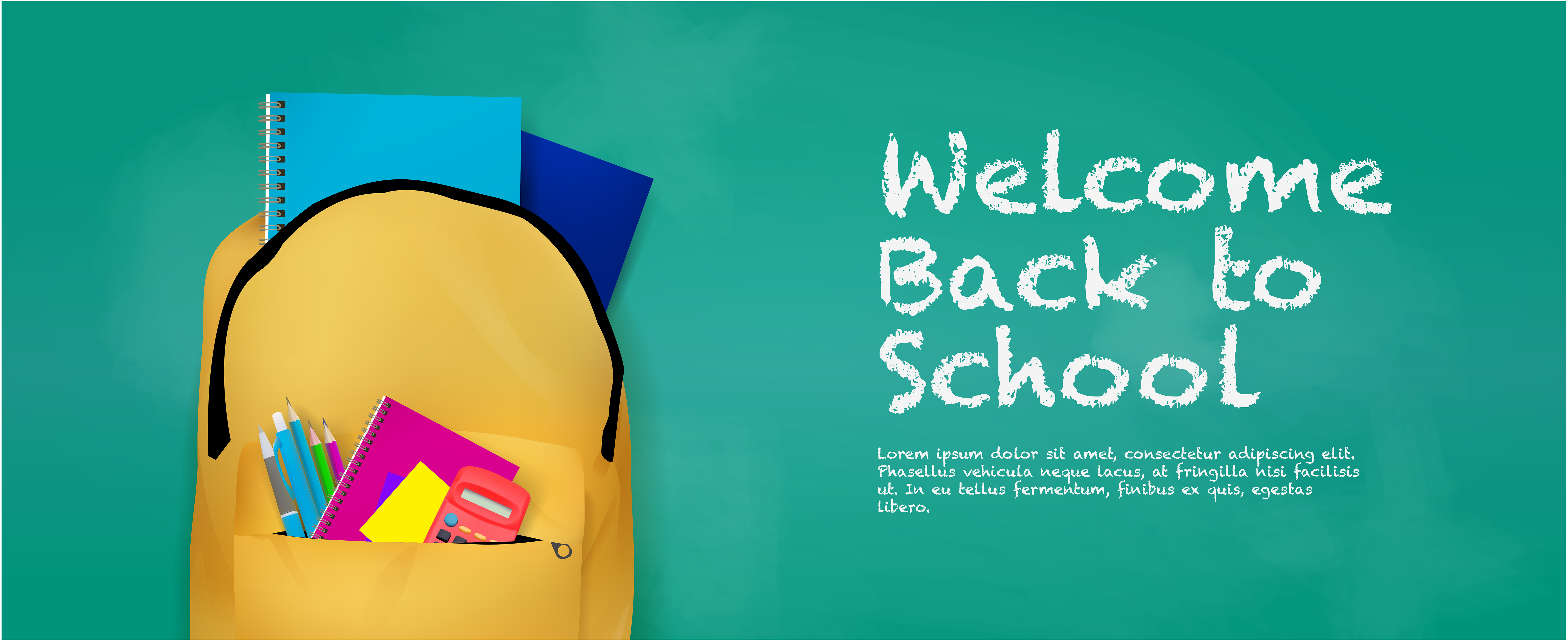 Back To School Banner With Backpack And Supplies 1212742 Vector Art At back-to-school-banner-with-backpack-and-supplies-1212742-vector-art-at