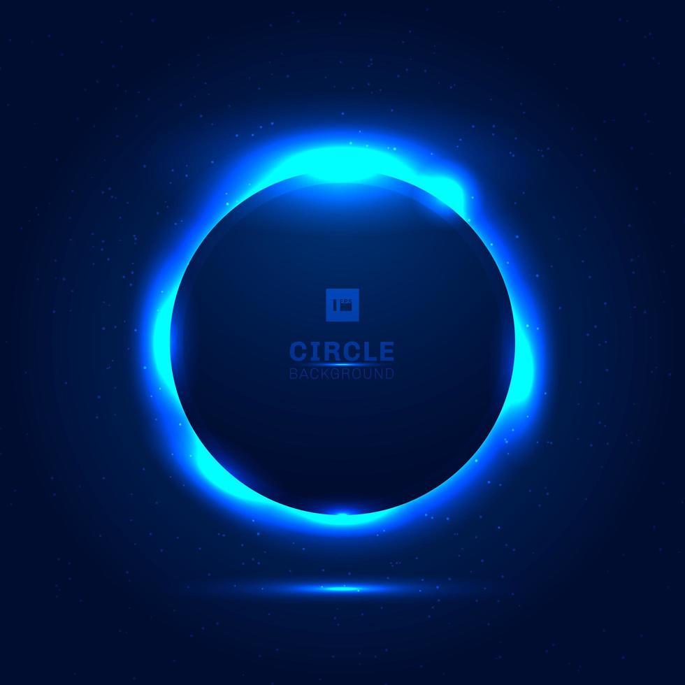 Abstract Solar Eclipse Blue Space 1213780 Vector Art At Vecteezy