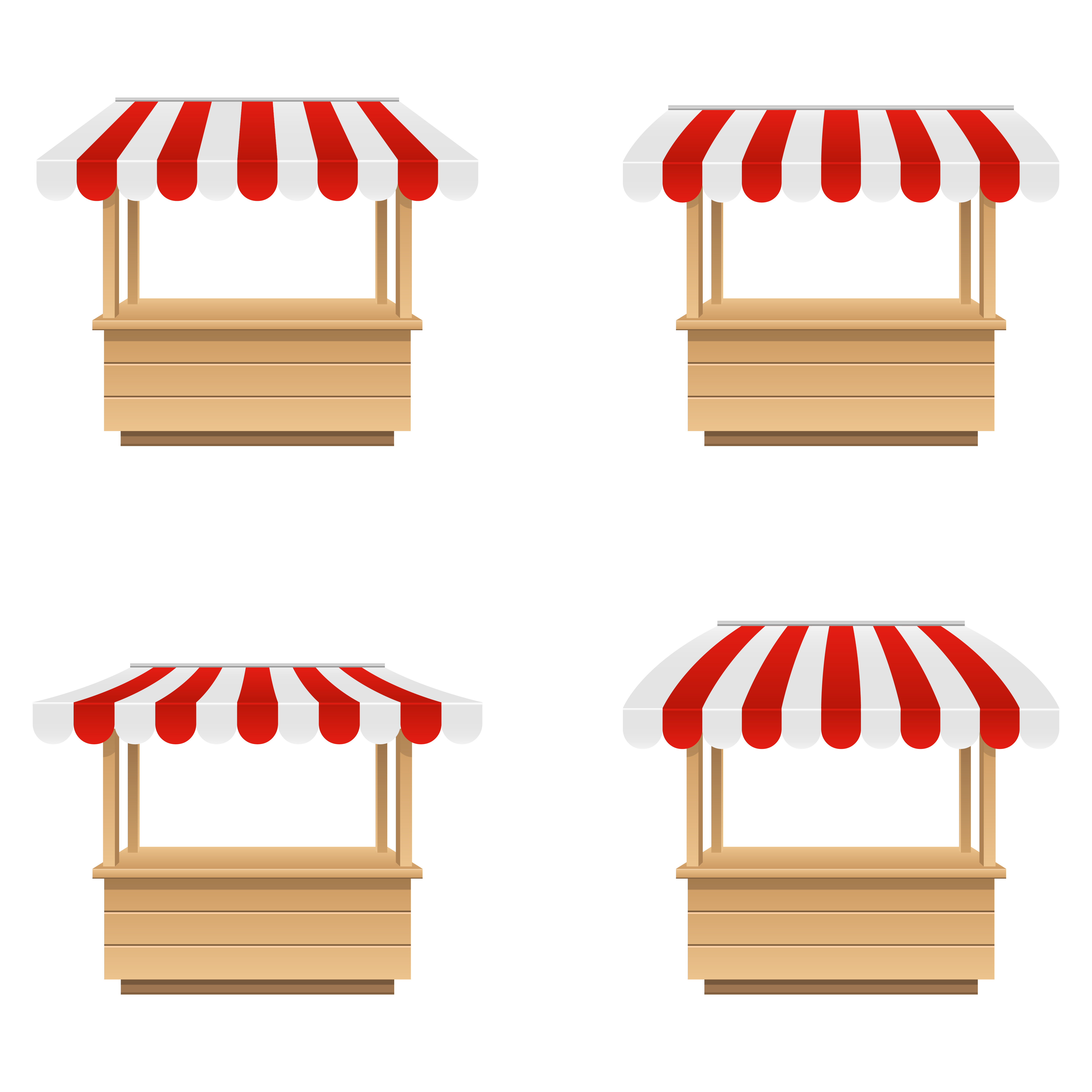 Empty market stall set isolated on white background 1213903 Vector Art ... Empty market stall set isolated on white background 1213903 Vector Art ...