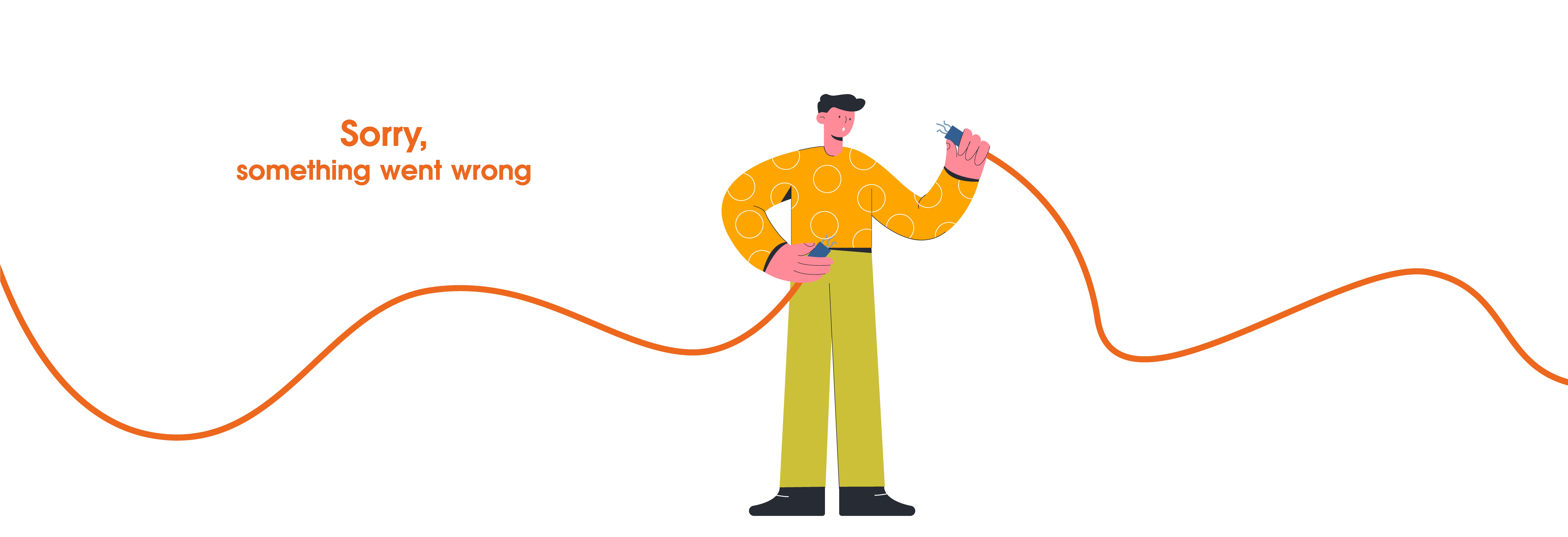 Guy holding unplugged internet cable 1214831 Vector Art at Vecteezy Guy holding unplugged internet cable 1214831 Vector Art at Vecteezy