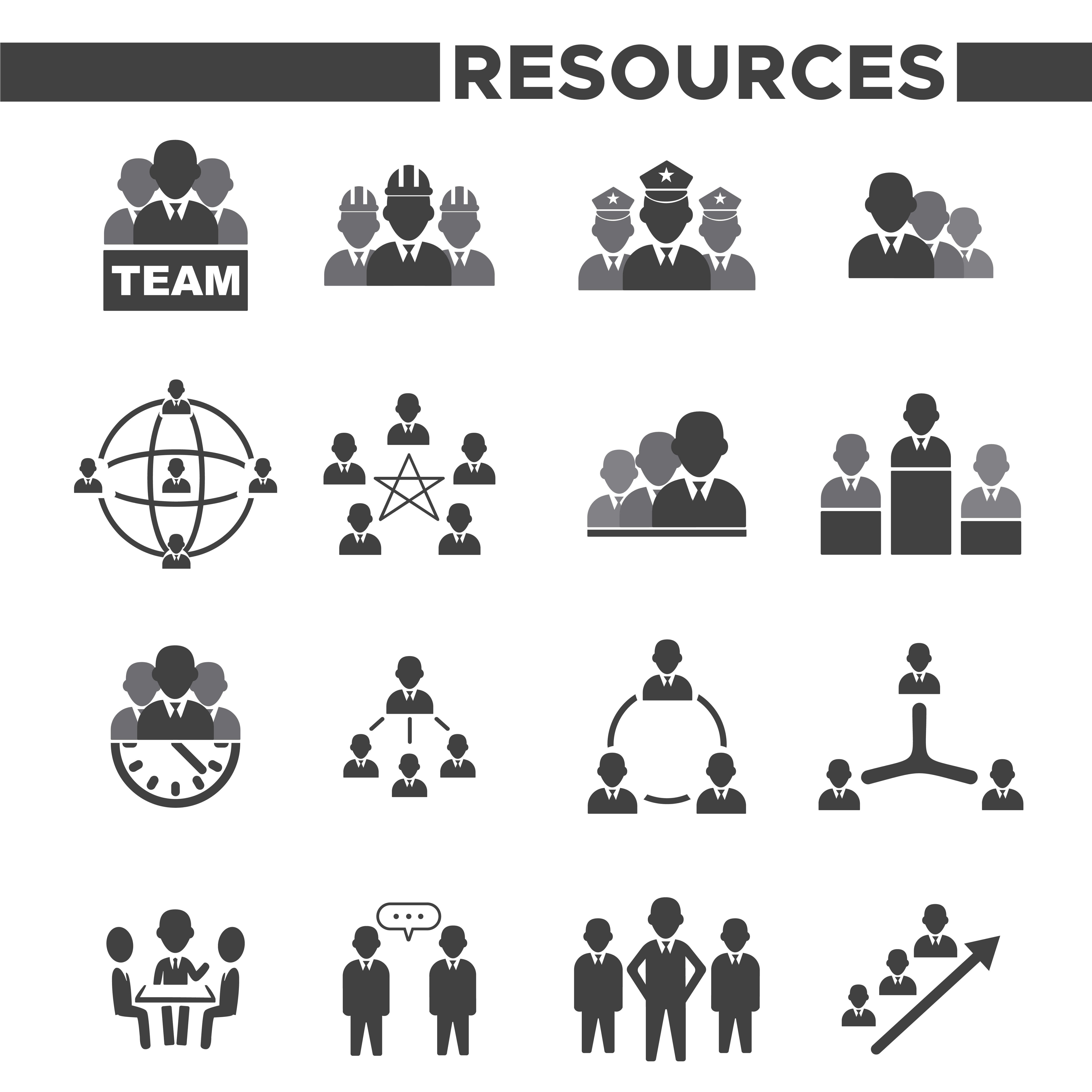 Set Of 16 Simple Human Resources Icons 1216140 Vector Art at Vecteezy Set Of 16 Simple Human Resources Icons 1216140 Vector Art at Vecteezy