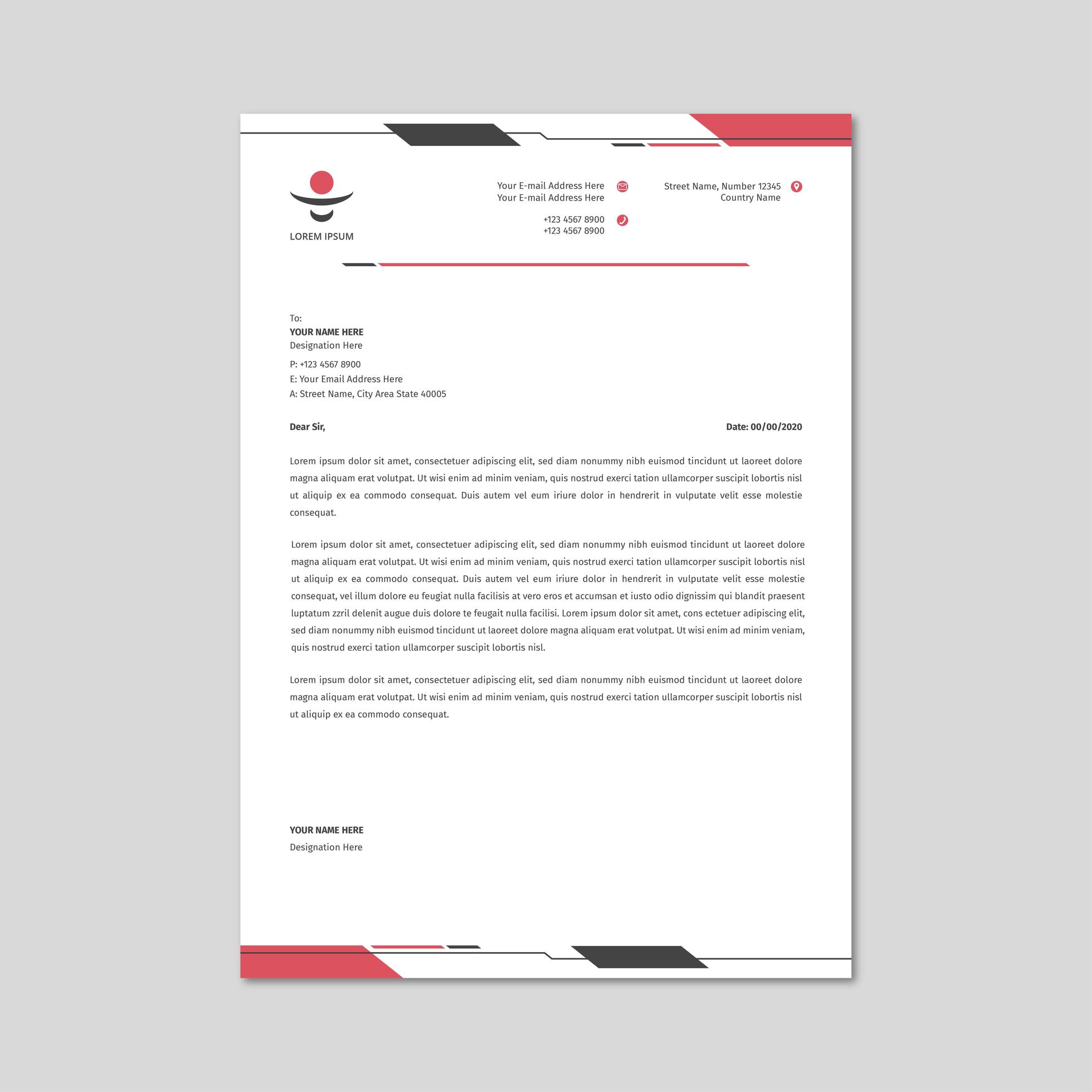 Business Letterhead Sample 1218612 Vector Art At Vecteezy business-letterhead-sample-1218612-vector-art-at-vecteezy