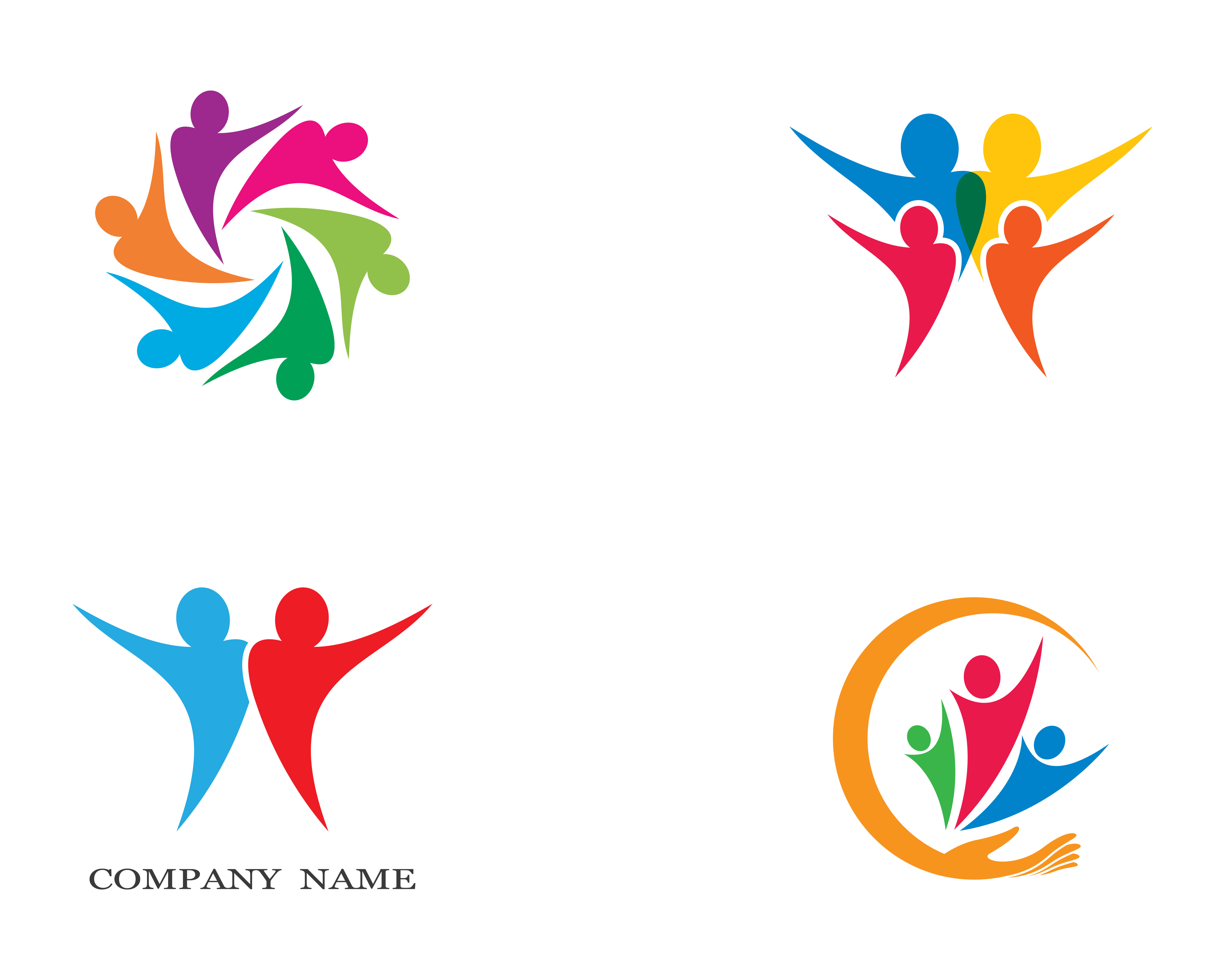 Colorful Community Icons 1220287 Vector Art at Vecteezy