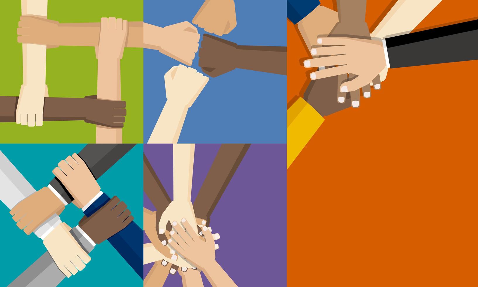 Groups people putting their hands together 1220349 Vector Art at Vecteezy Groups people putting their hands together 1220349 Vector Art at Vecteezy