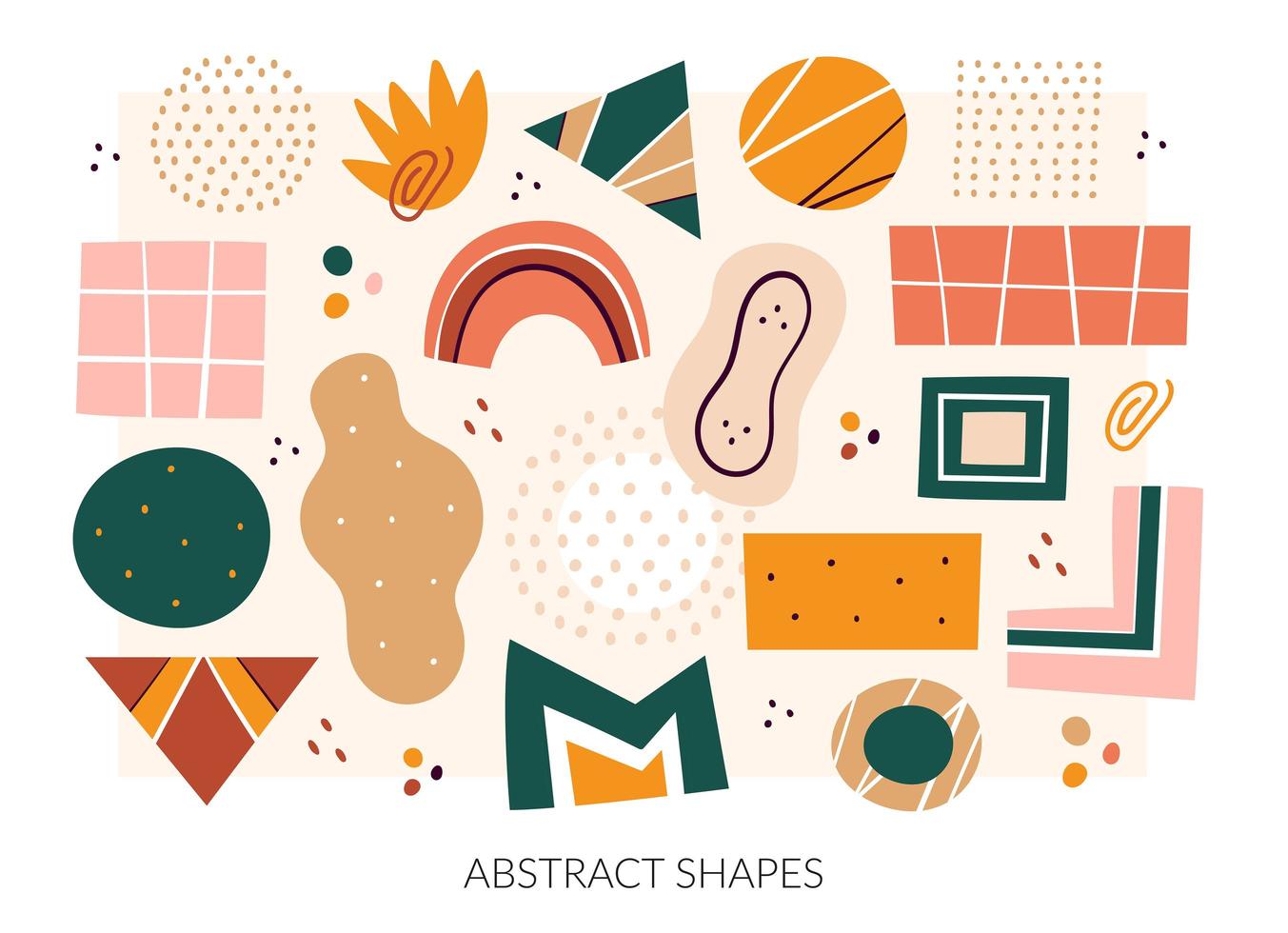 Formas Abstractas Conjunto De Figuras 1222508 Vector En Vecteezy