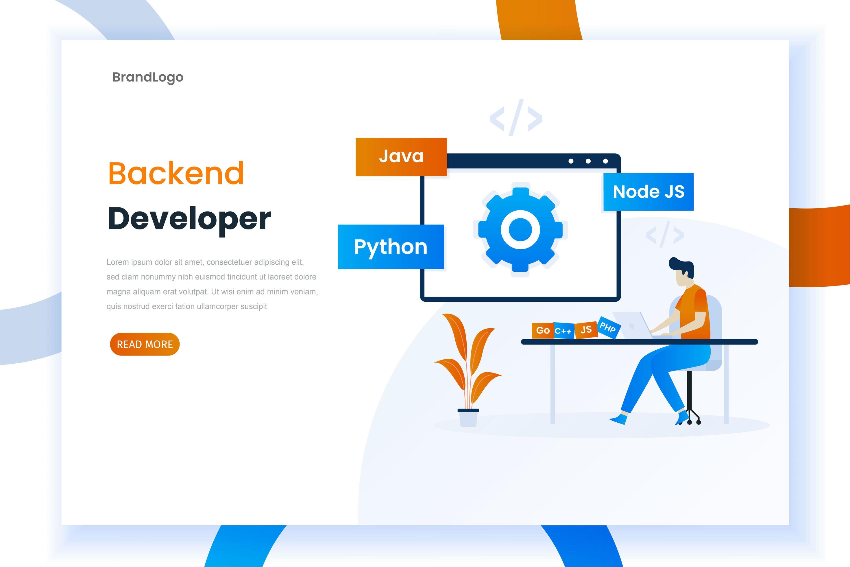 Backend development programming languages 1222564 Vector Art at Vecteezy
