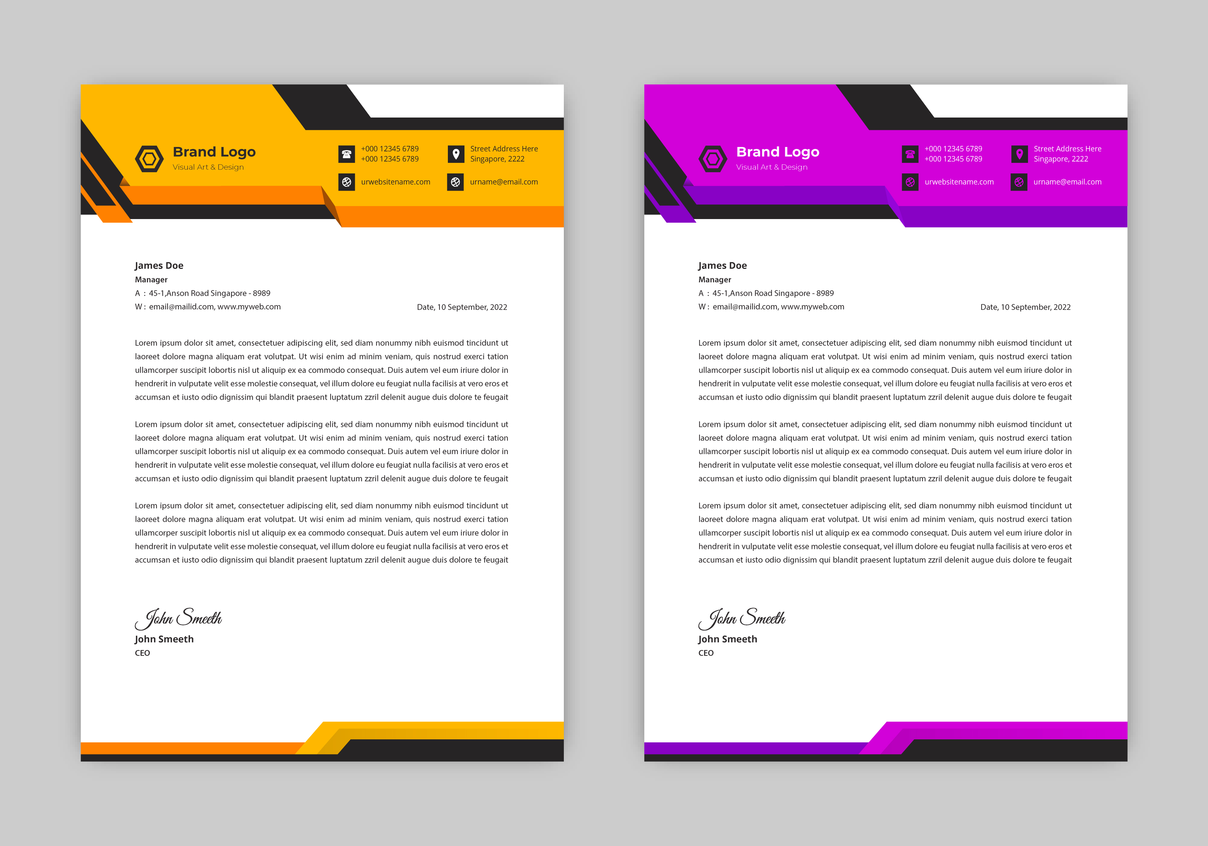 Unique Modern Header Letterhead Set - Download Free Vectors, Clipart ... Unique Modern Header Letterhead Set - Download Free Vectors, Clipart ...