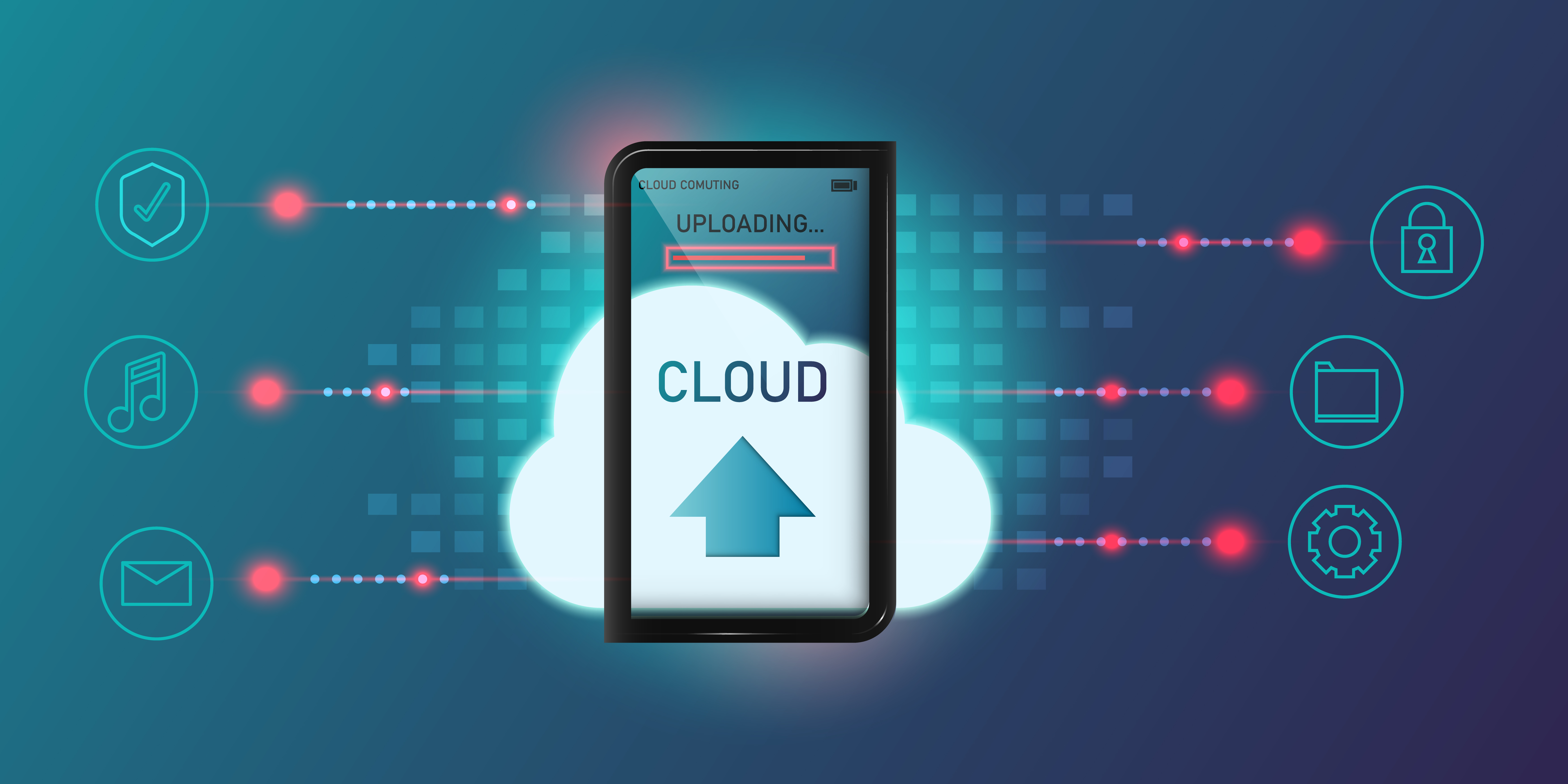 Cloud computing technology design 1229478 Vector Art at Vecteezy